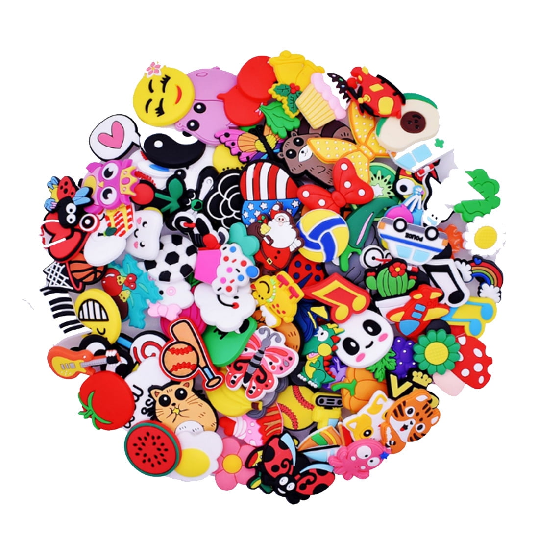 Random 30 Pack Shoe Charm for Croc Bracelet Clog Shoe Decoration Charm ...