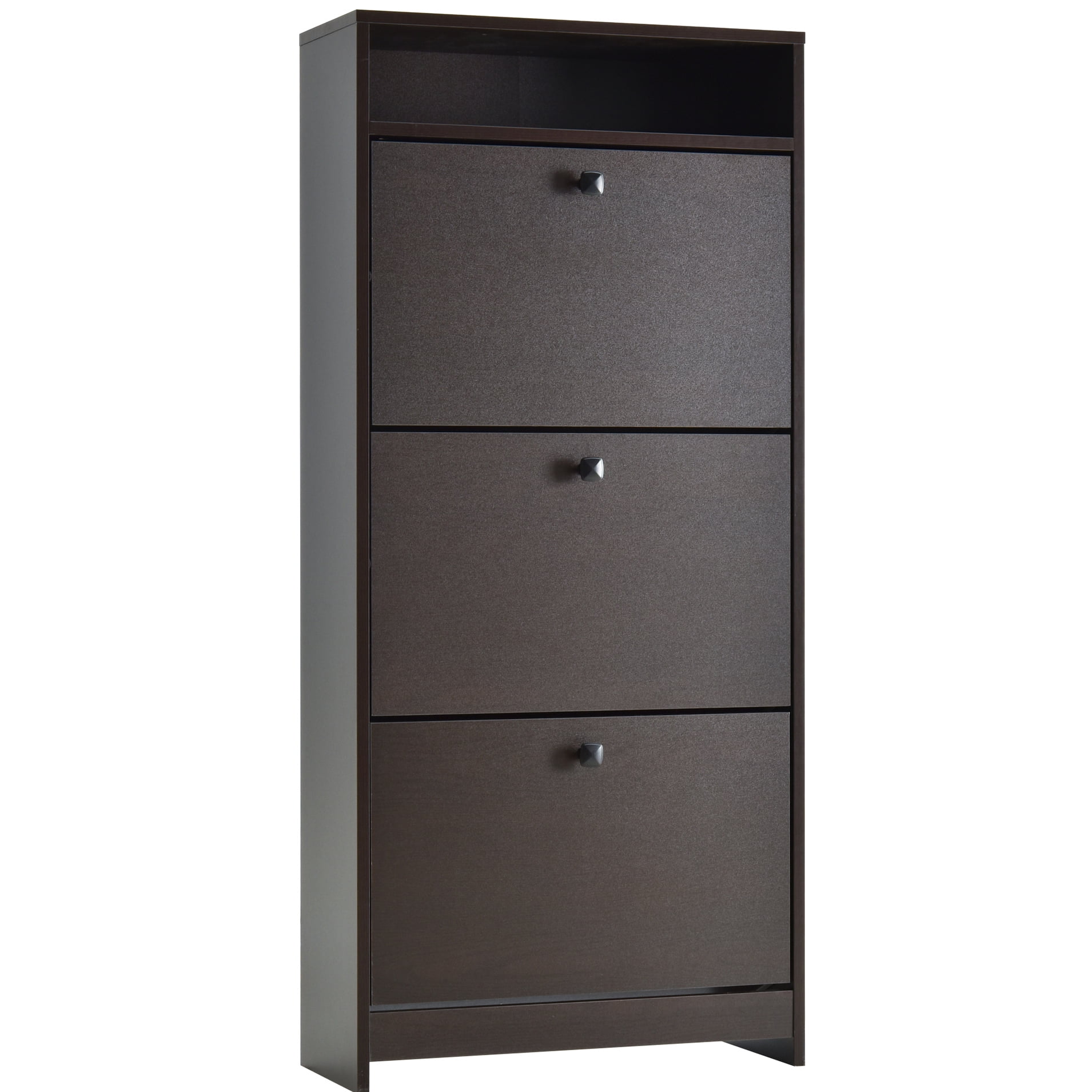 Shoe Chest, 3 Fold-out Storage Boxes, Tipping, Space For Small ...