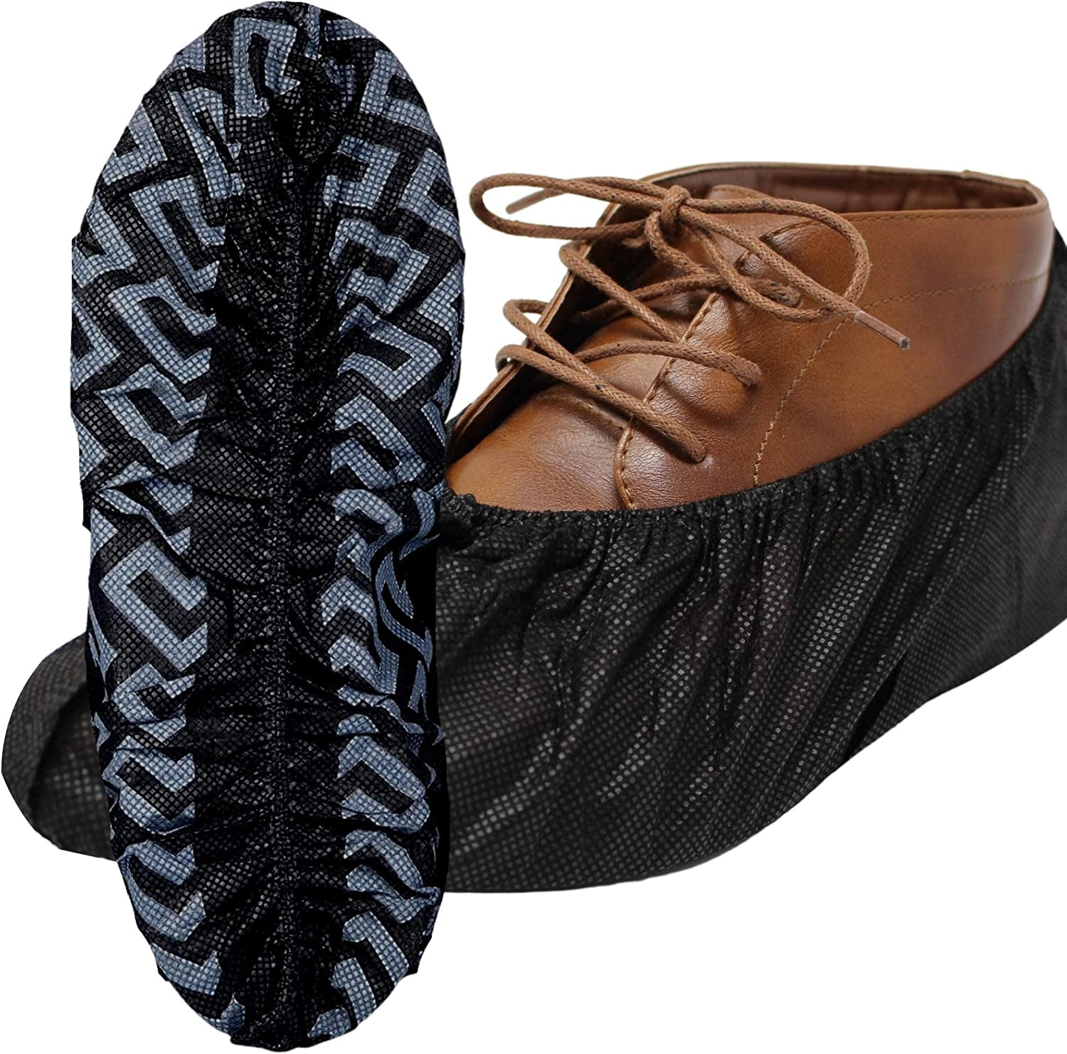 Shoe Covers - 100 Pack, X Large, Extra Thick With Non Skid Soles ...