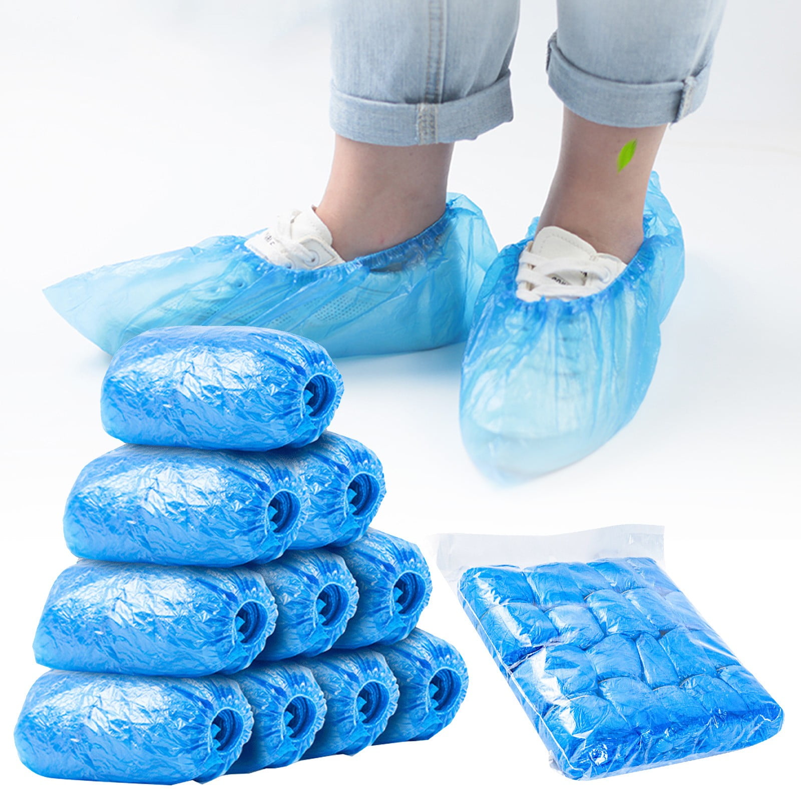 Shoe Covers - Boot Covers Plastic Shoe Covers for Both Men and Women ...