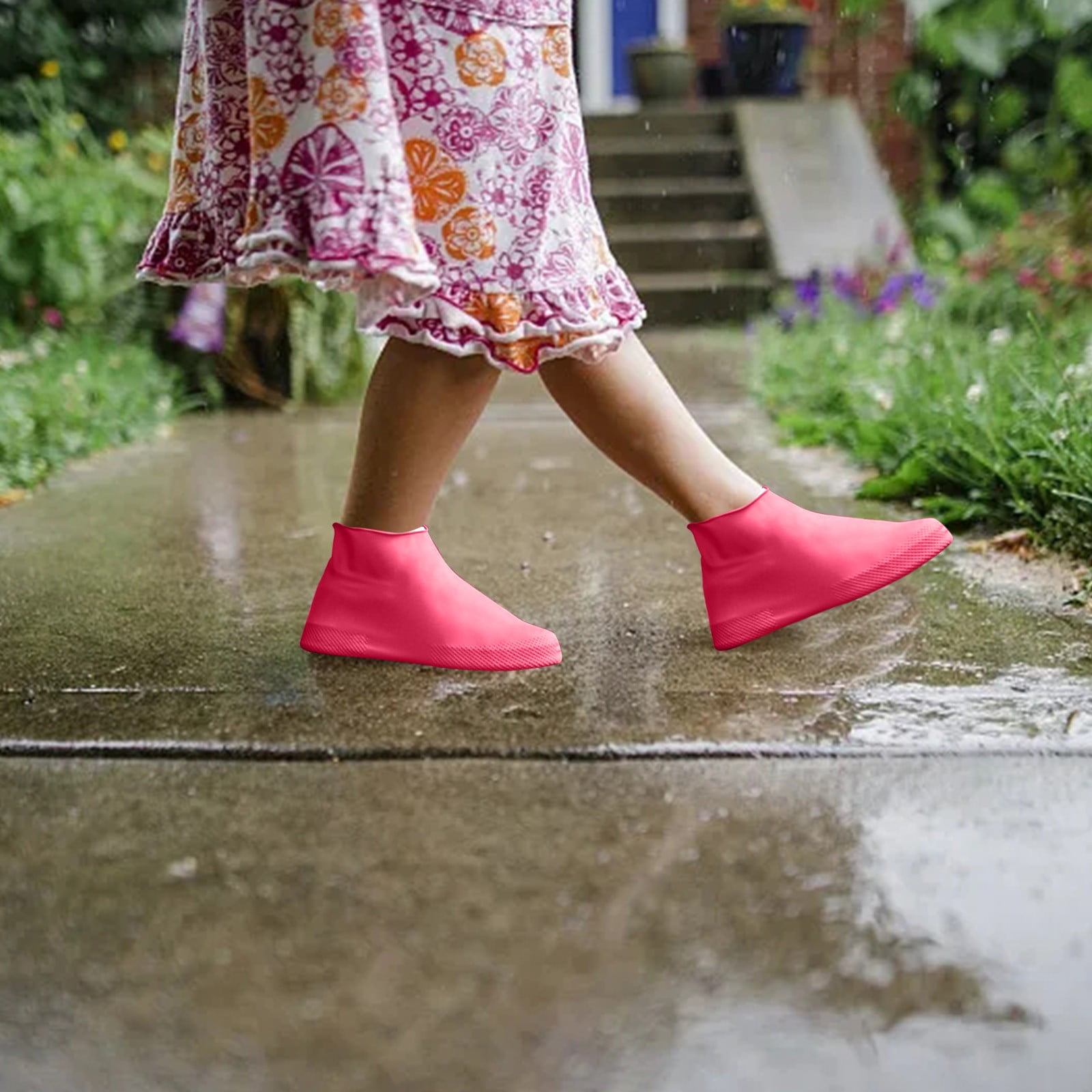 Shoe Covers - Rain Overshoes Reusable Silicone Protectors for Muddy ...