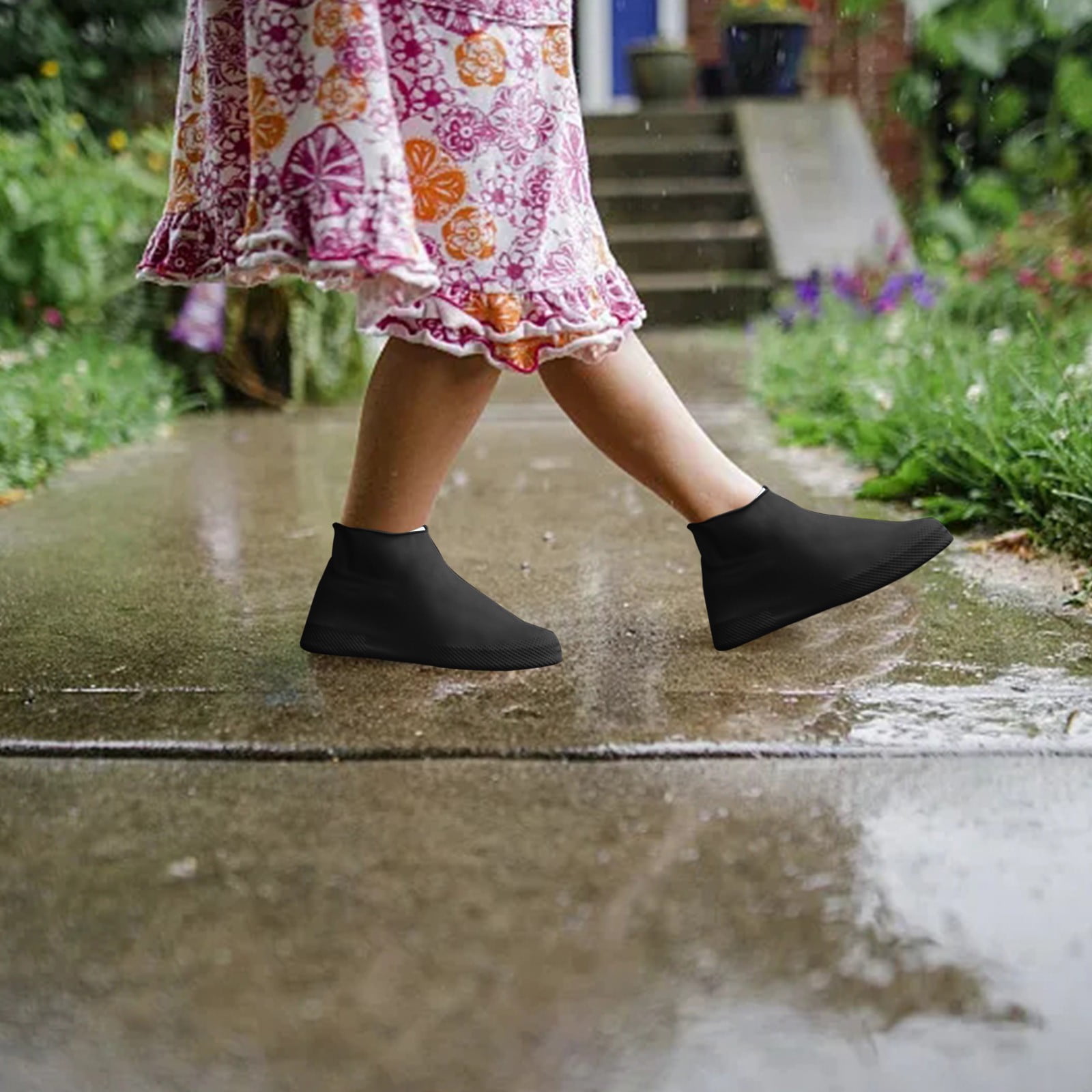 Shoe Covers - Rain Overshoes Silicone Protectors for Muddy Roads Snow ...