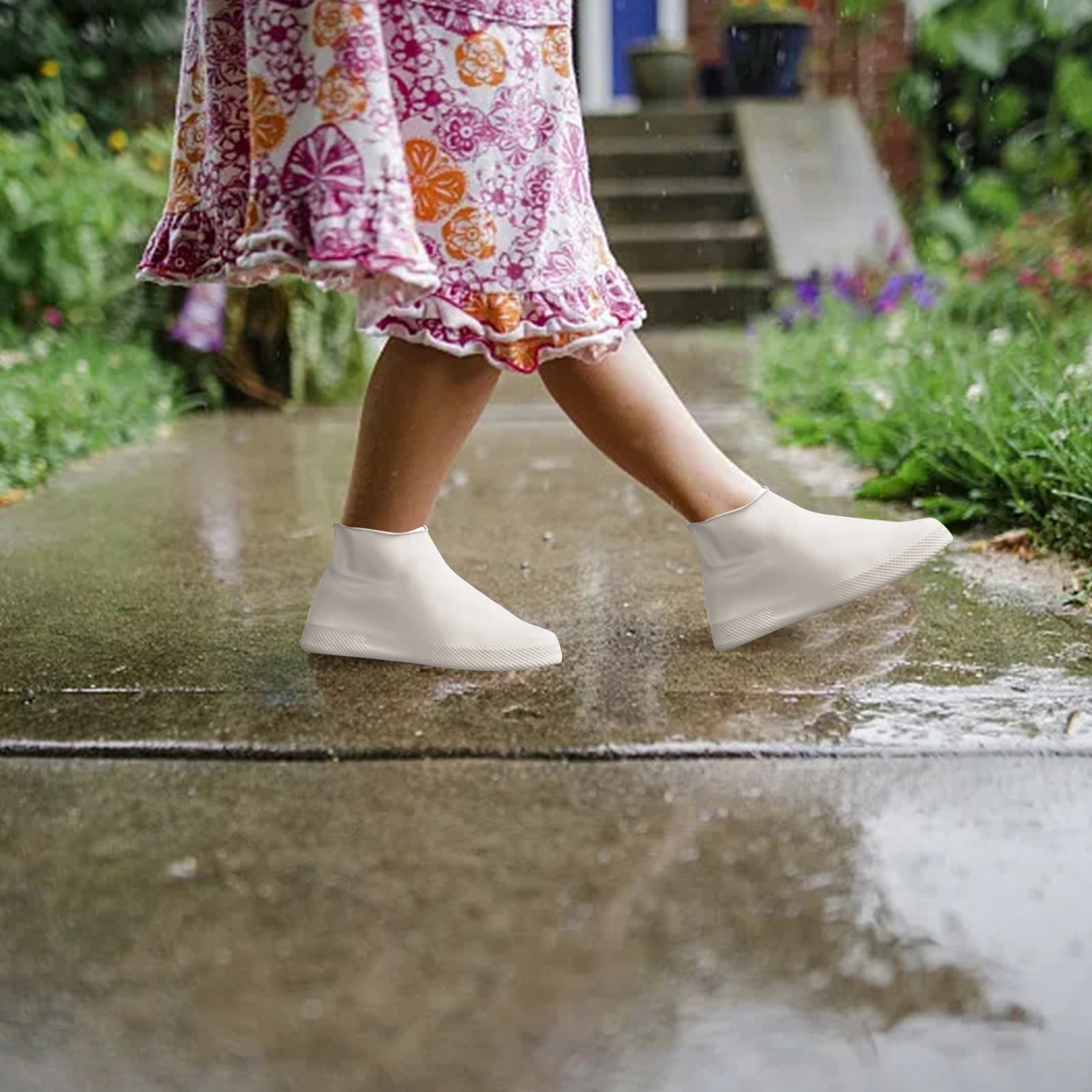 Shoe Covers - Rain Overshoes Silicone Protectors for Muddy Roads Snow ...