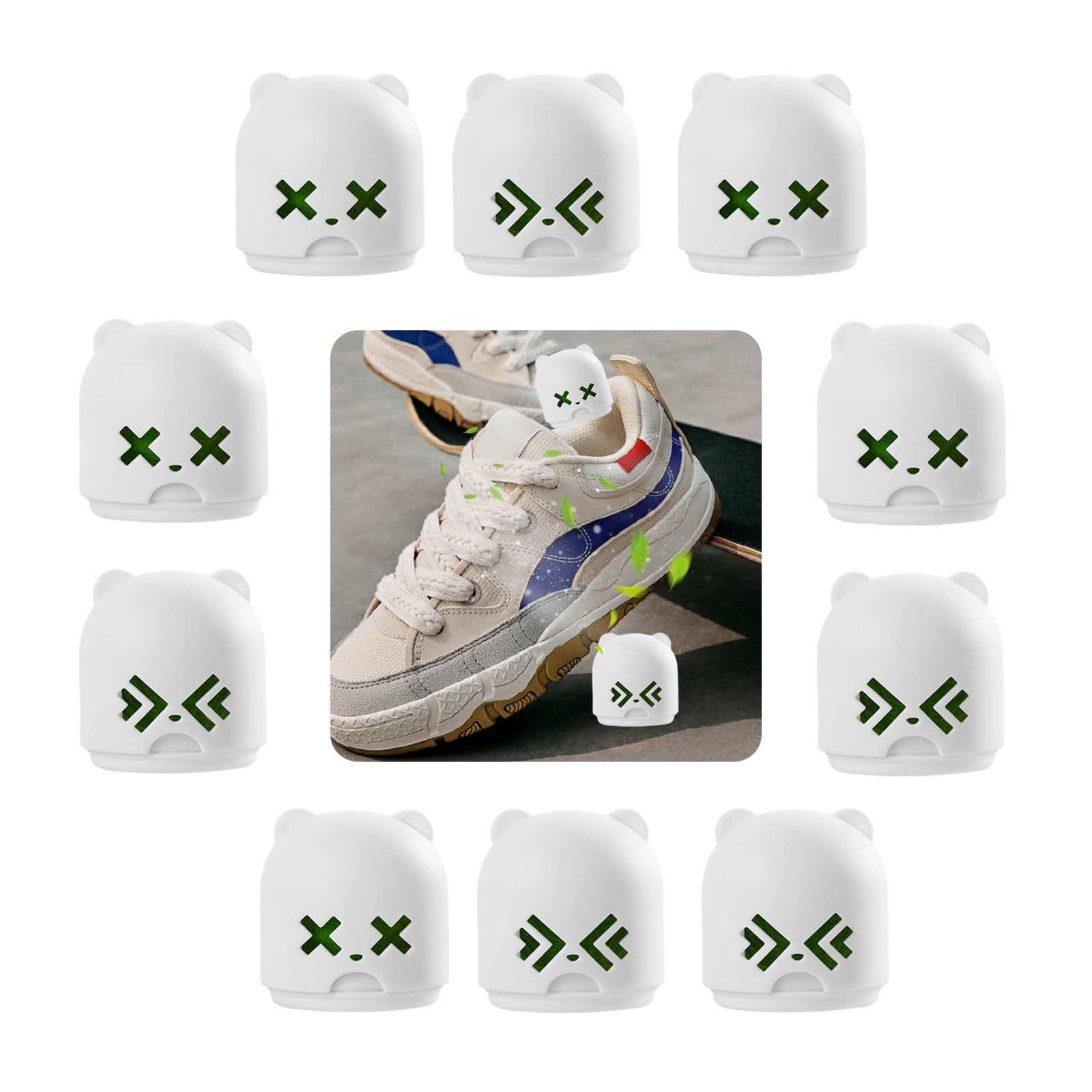 Shoe Deodorizer, 10 Pcs Reusable Odor Absorber, Freshener for Gym Bags ...