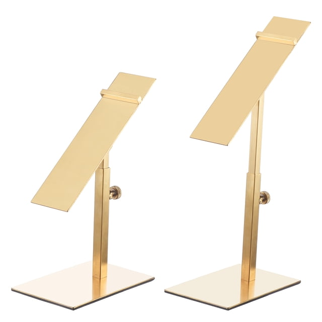 Shoe Display Stand 2 Pack Adjustable High Heel Shoe Risers Metal Shoe ...