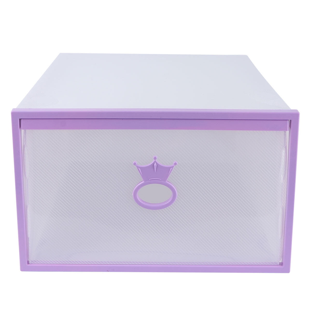 Shoe Drawer Storage Clear Boxes Box Boot Container Stackable Display ...
