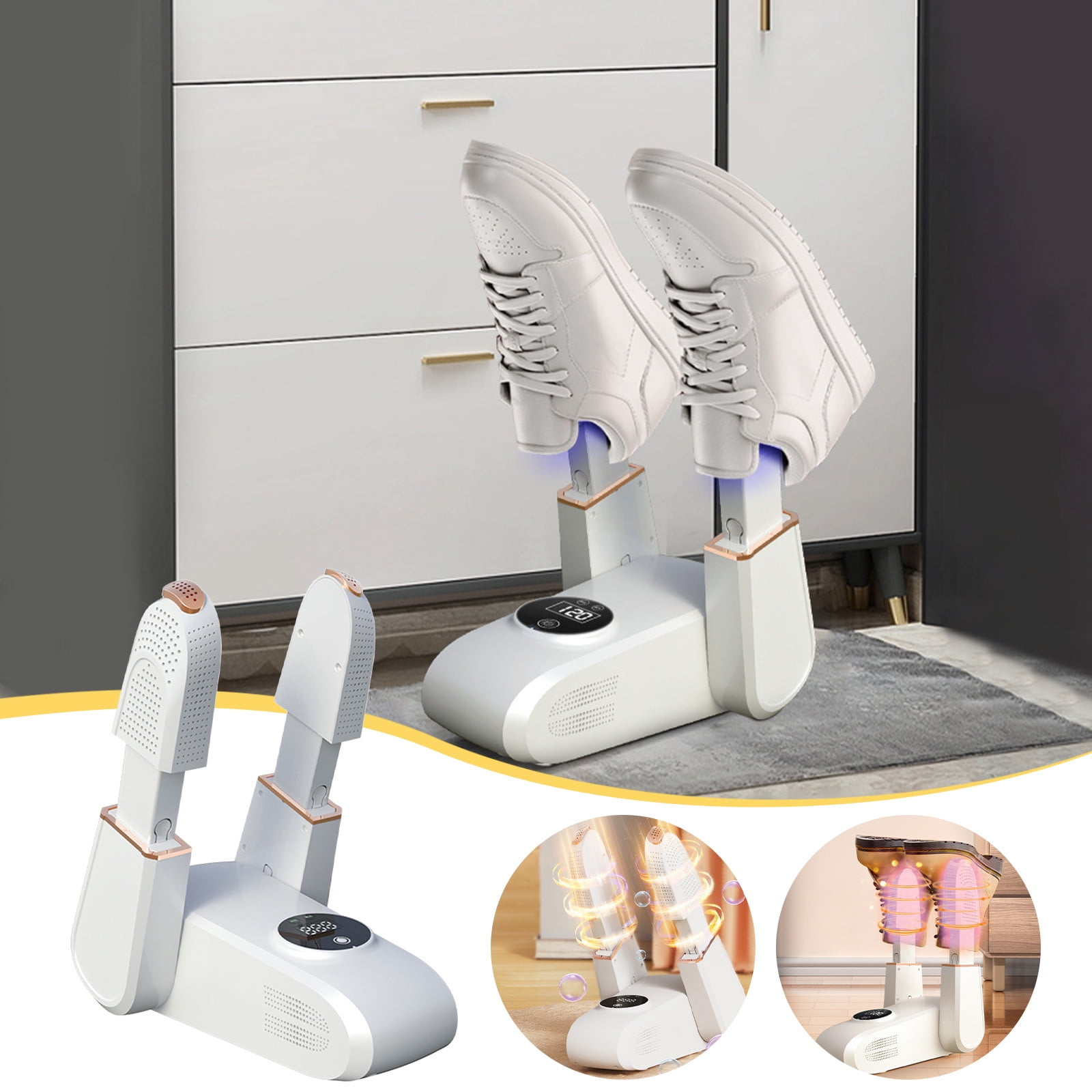 Shoe Dryer Foldable & Retractable | Intelligent Timing Deodorizing ...
