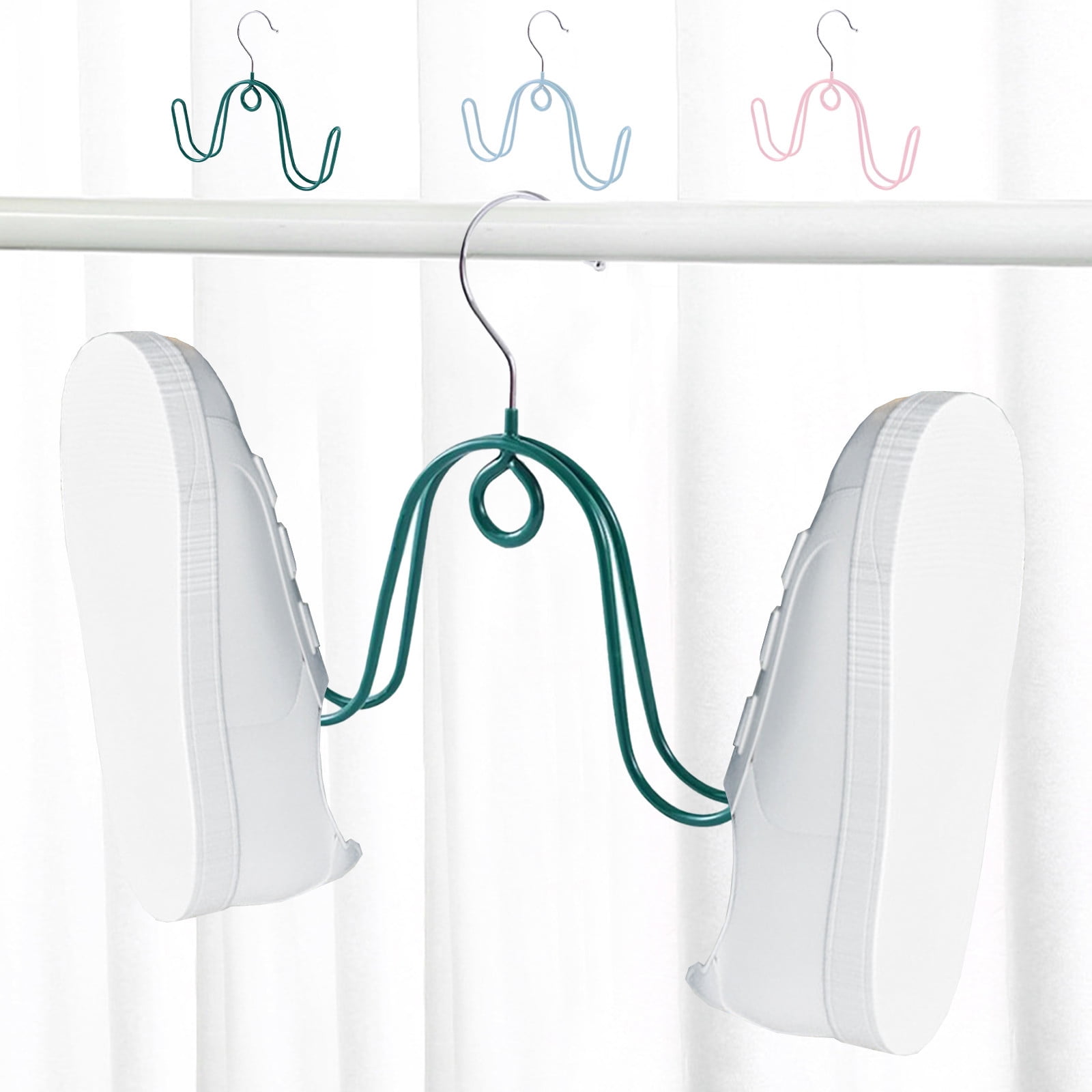 Shoe Drying Rack Hanging Hanger Windproof Hook | Plastic Space-Saving ...