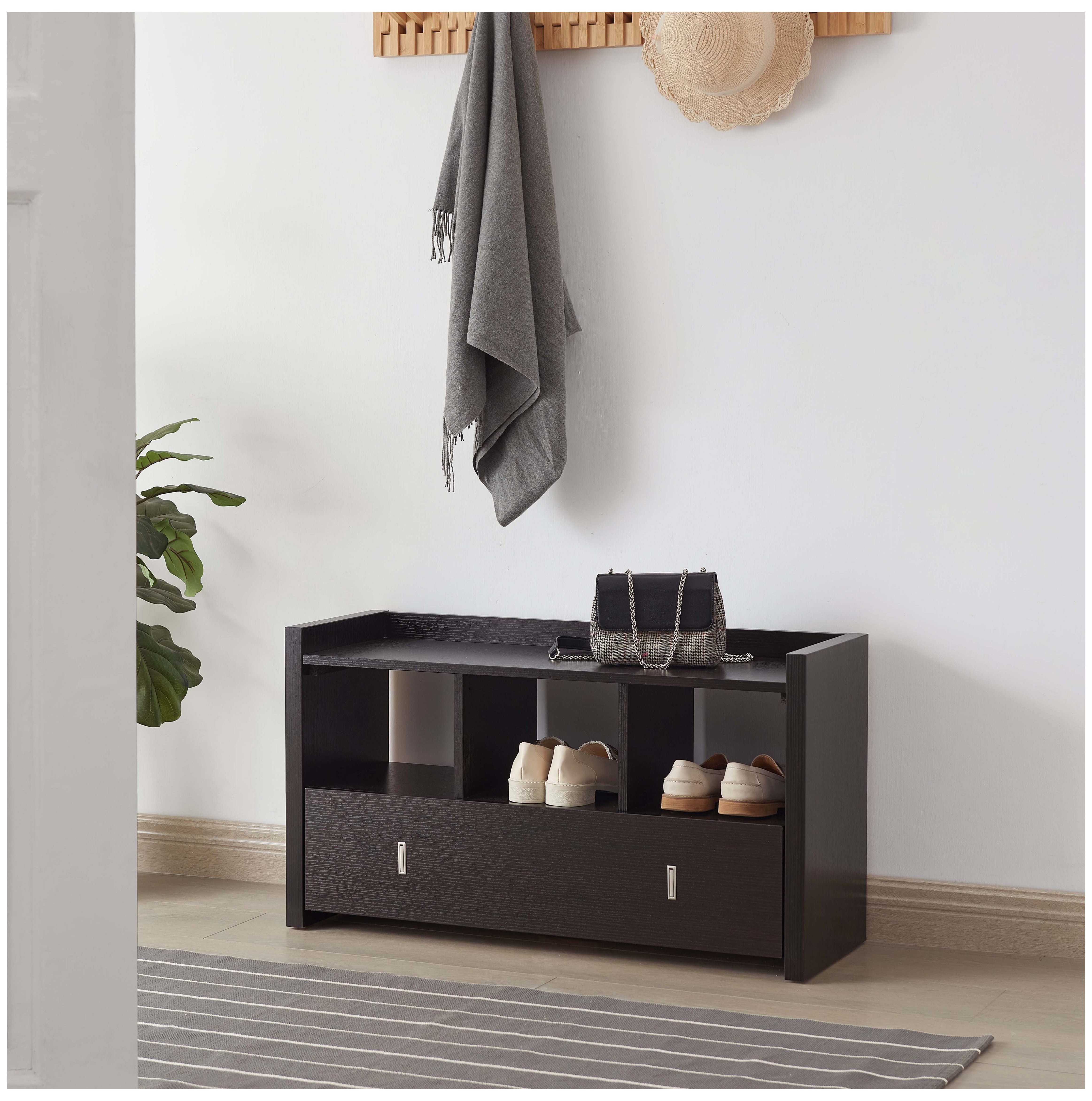 Shoe Entry with Drawer - Red Cocoa Shoe Organizer - Entryway Storage ...