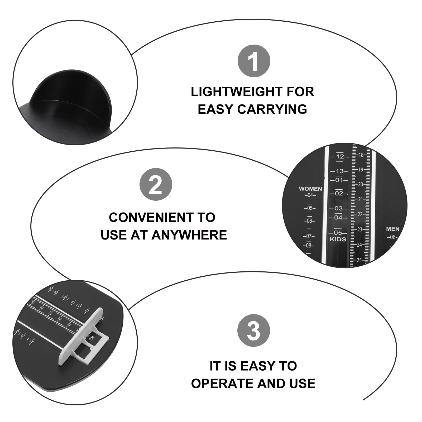 2PCS Kids and Foot Measuring Device Practical Foot Measurement ...