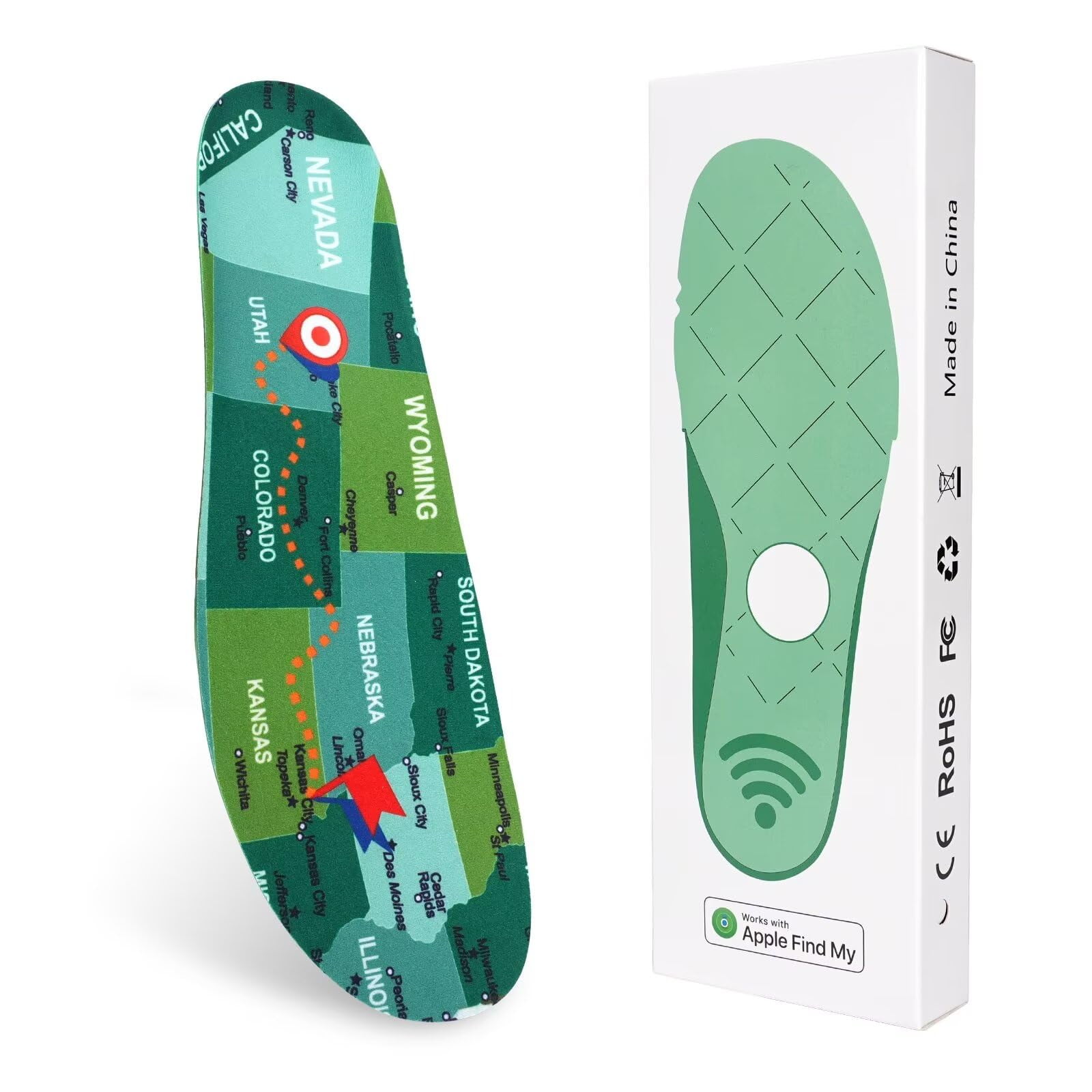 Shoe Finder Insole Tracker with Apple Find My Network (iOS Only) for ...