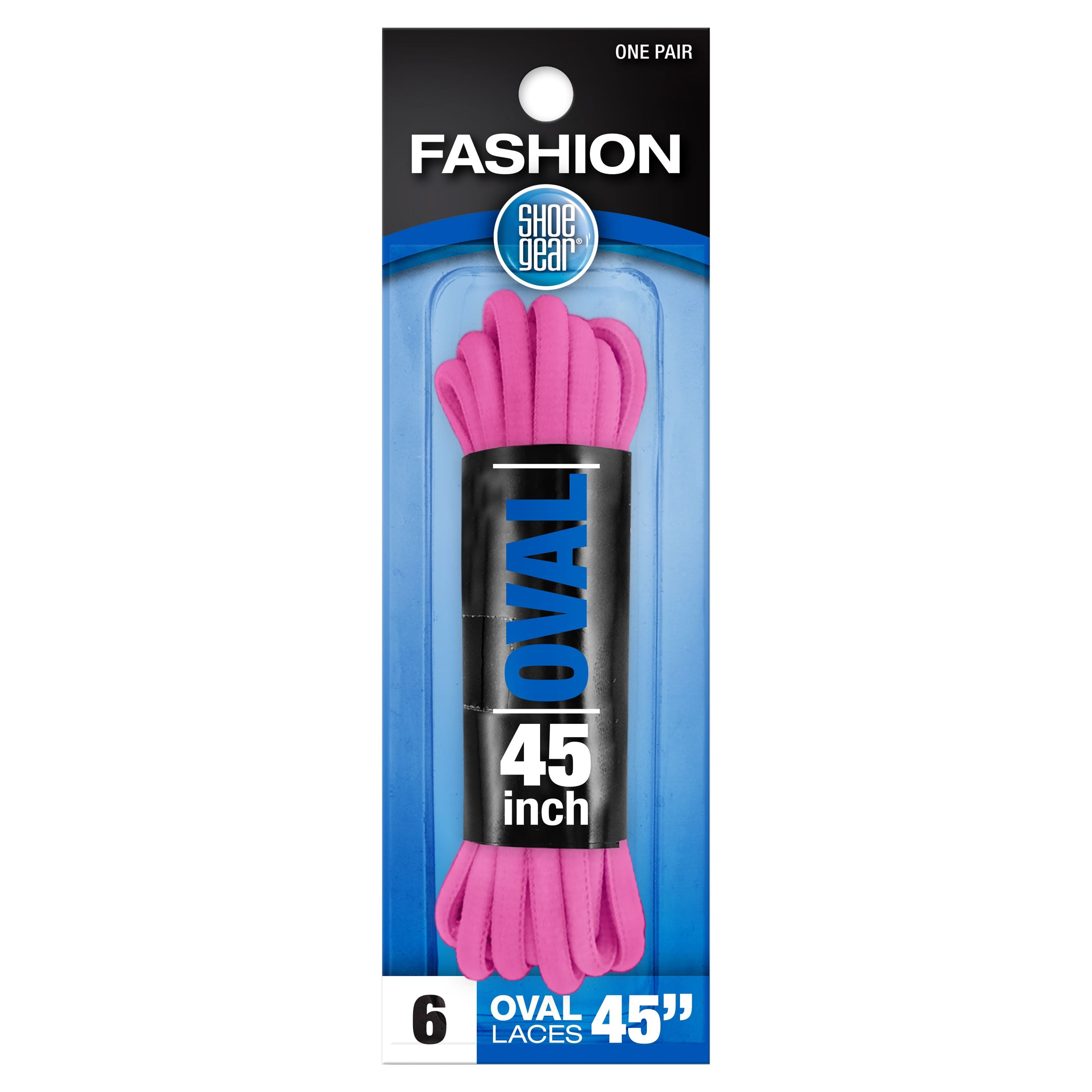 Shoe Gear Athletic Oval Laces for Men and Women, Polyester, Neon Pink, 45" - Walmart.com
