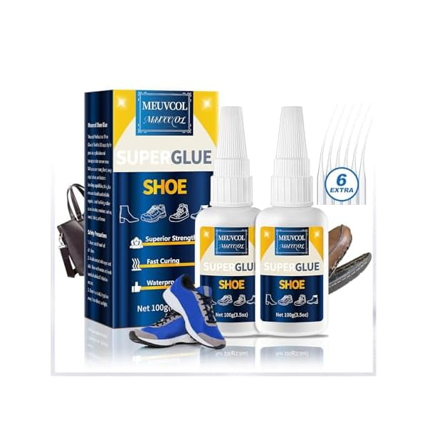Shoe Glue,100g Super Glue for Shoe Heavy Duty, Clear Shoe Glue Sole ...