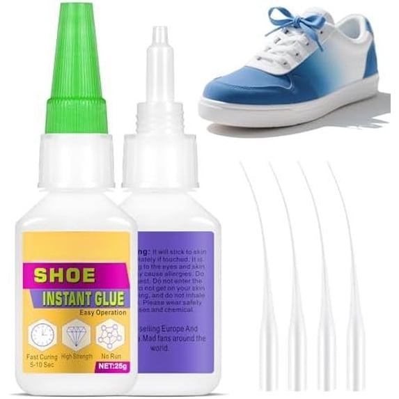 Shoe Glue, 2 Drying Shoe Glue for Sole Repair, with Anti Clog Cap ...