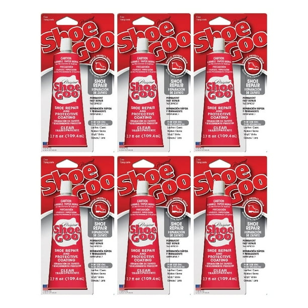 Shoe Goo Shoe Repair Glue 3.7 fl oz Clear, 6 Pack - Walmart Business ...