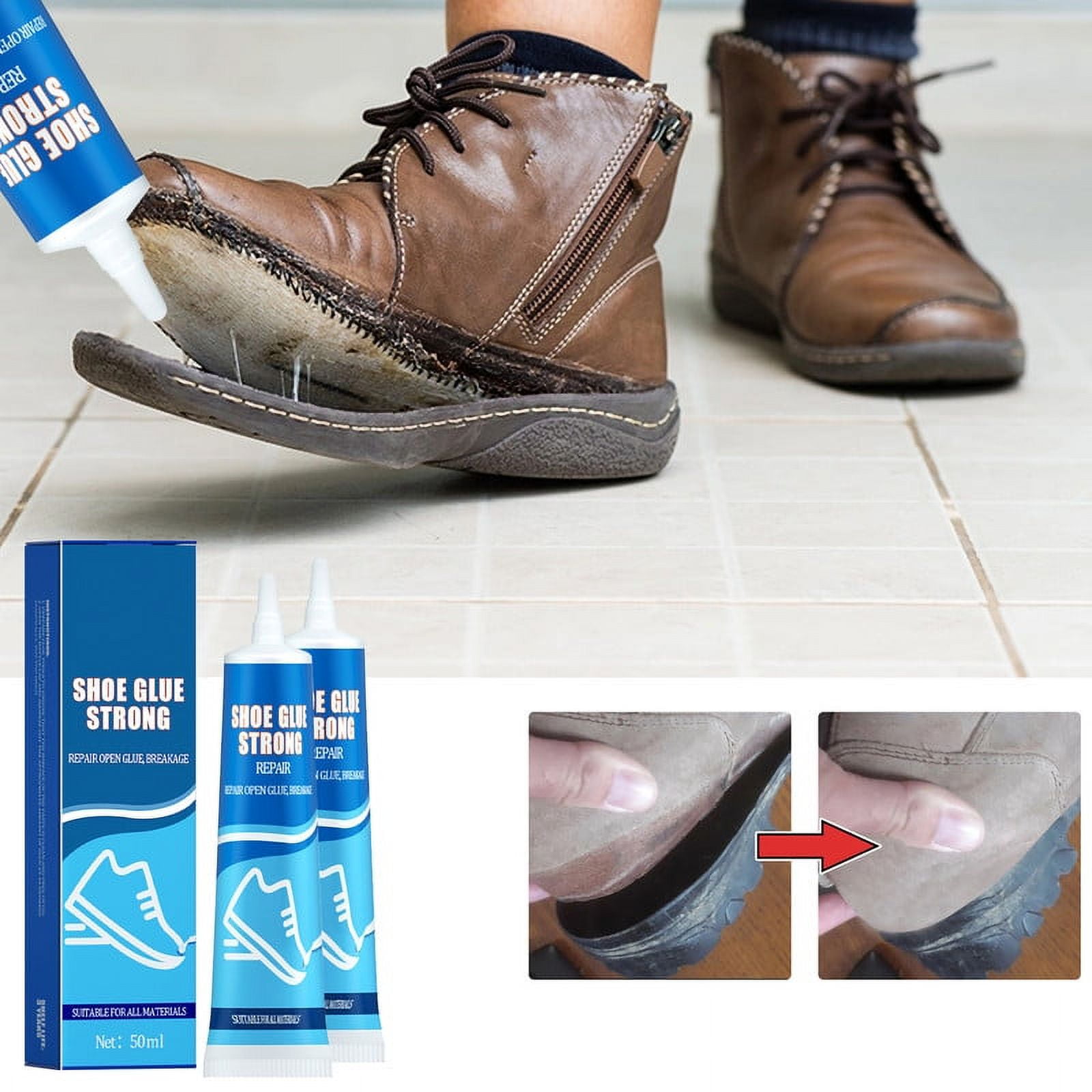 Shoe Heavy Duty Repair Adhesive - Waterproof Professional Grade Shoe ...