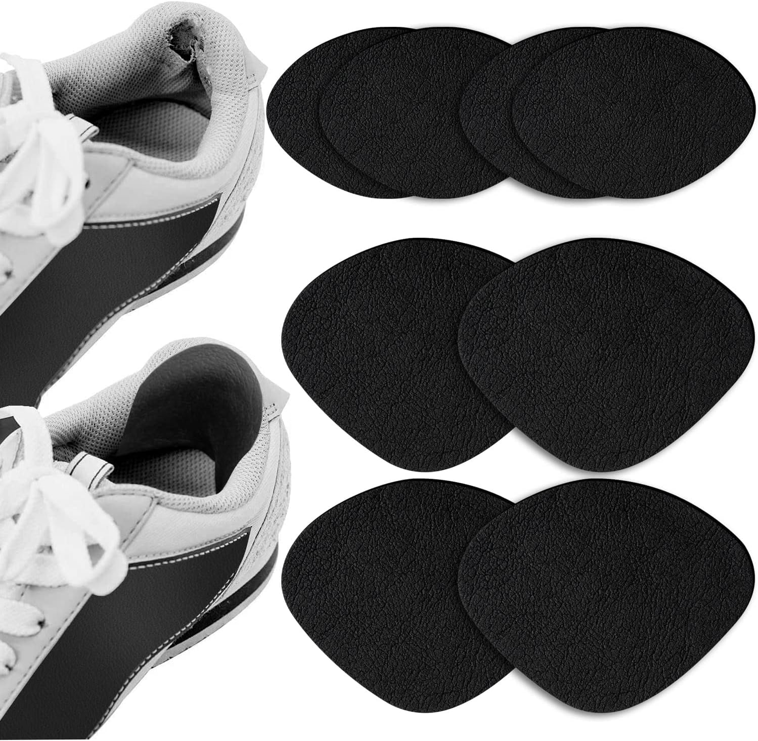 Shoe Heel Repair, 4 Pairs Self-Adhesive Inside Shoe Patches for Holes ...