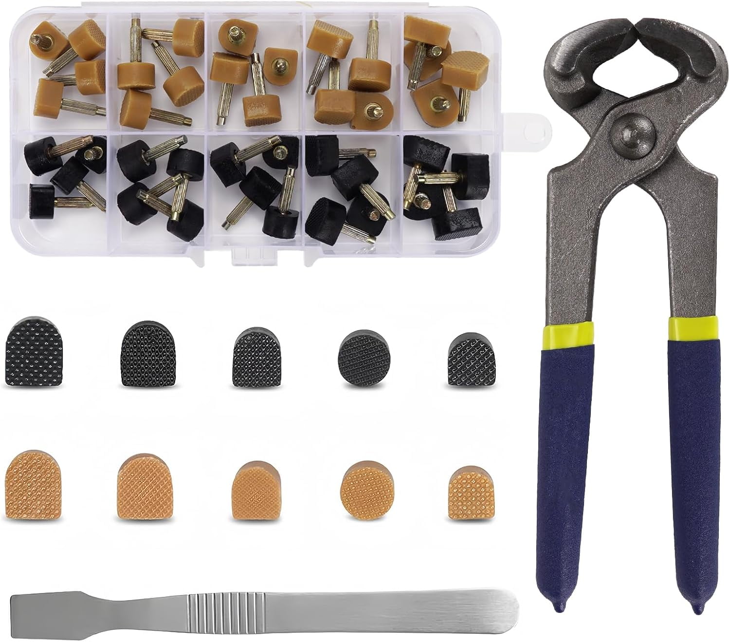 Shoe Heel Repair Set, 5 Different Sizes Heel Tips for High Heel Shoes ...