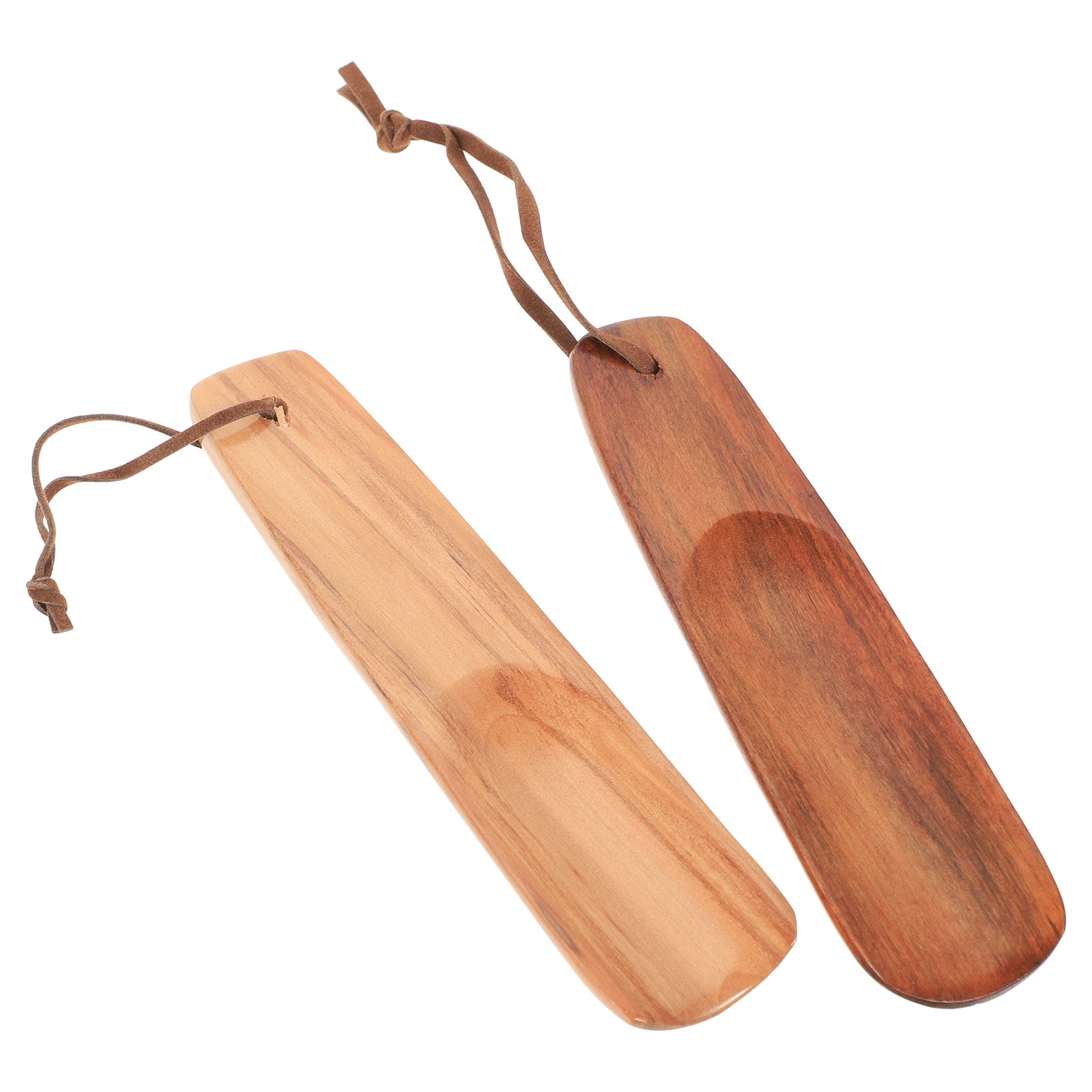 Shoe Horn Handle Wooden Seniors Kids Wood Steel Tall Show Horns Puller ...