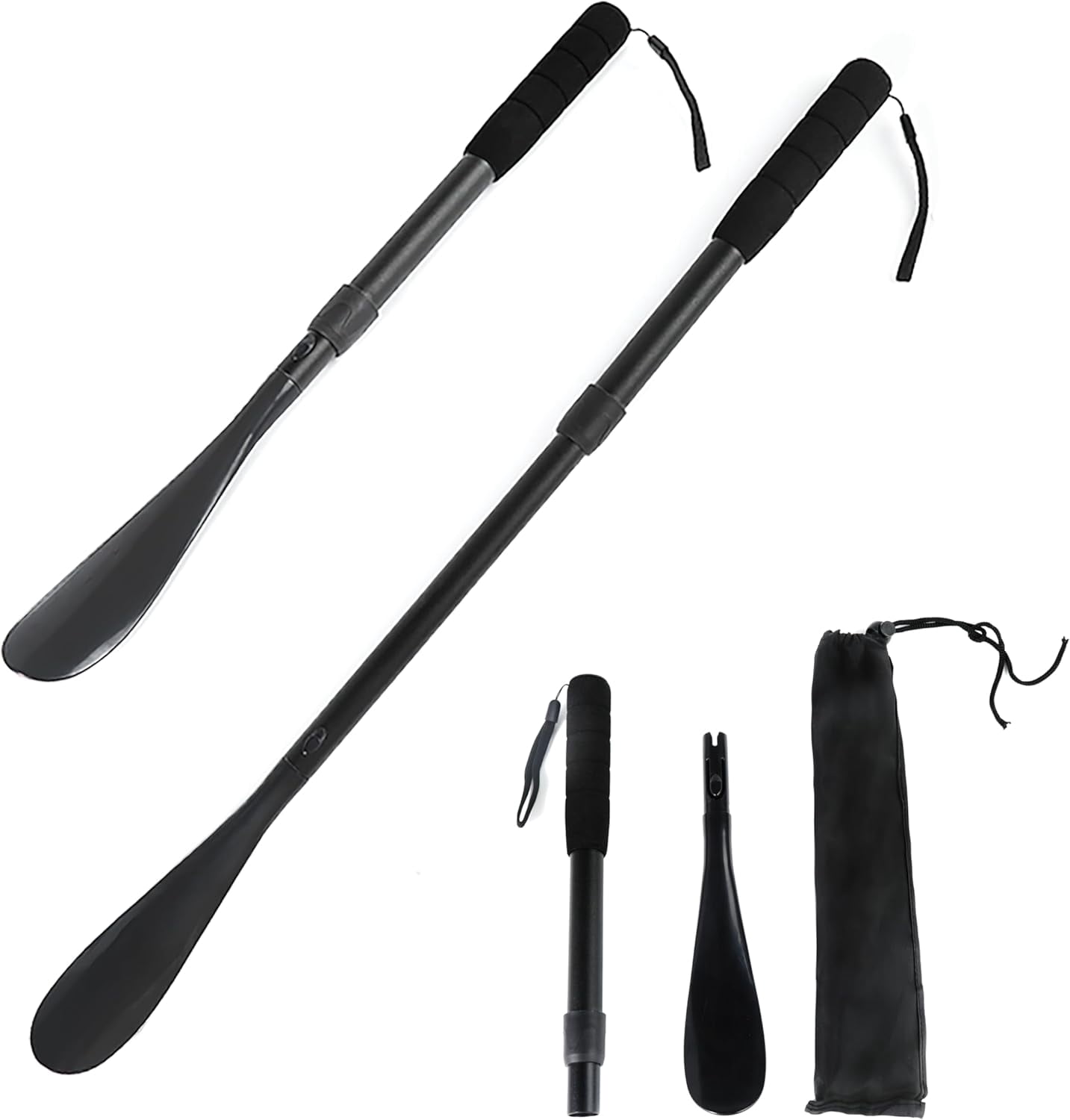 Shoe Horn Long Handle, 21-31.5 inches Telescopic, Adjustable Length ...