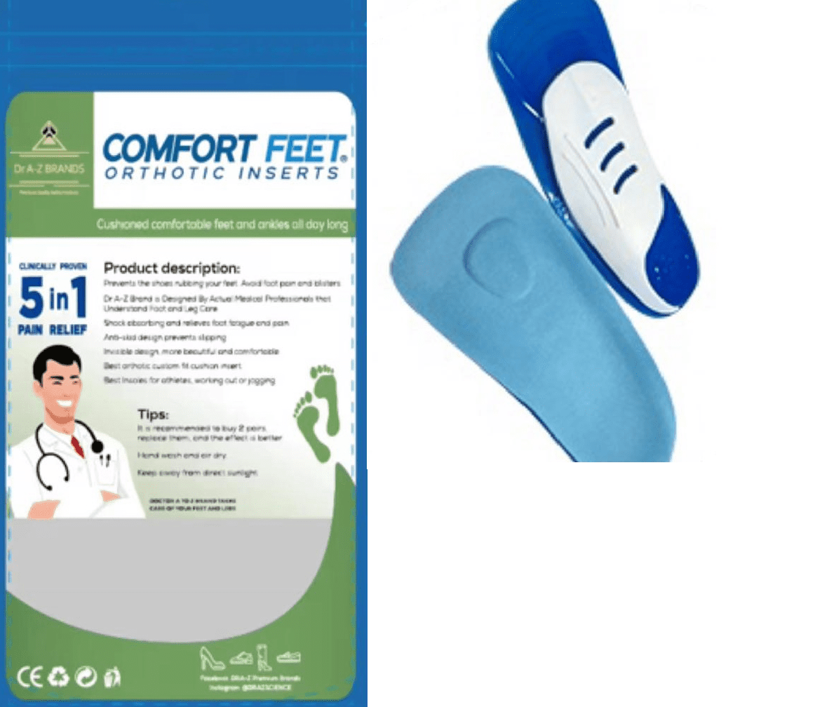 Doctor A-Z Shoe Inserts Orthotic Insert Fit, Gel Shoes Insoles, Height ...