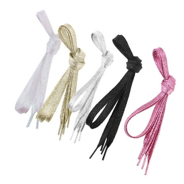 45.7" GLITTER FLAT COLOURED SHOELACES SHOELACES SPORT DANCE FANCY DRESS ...