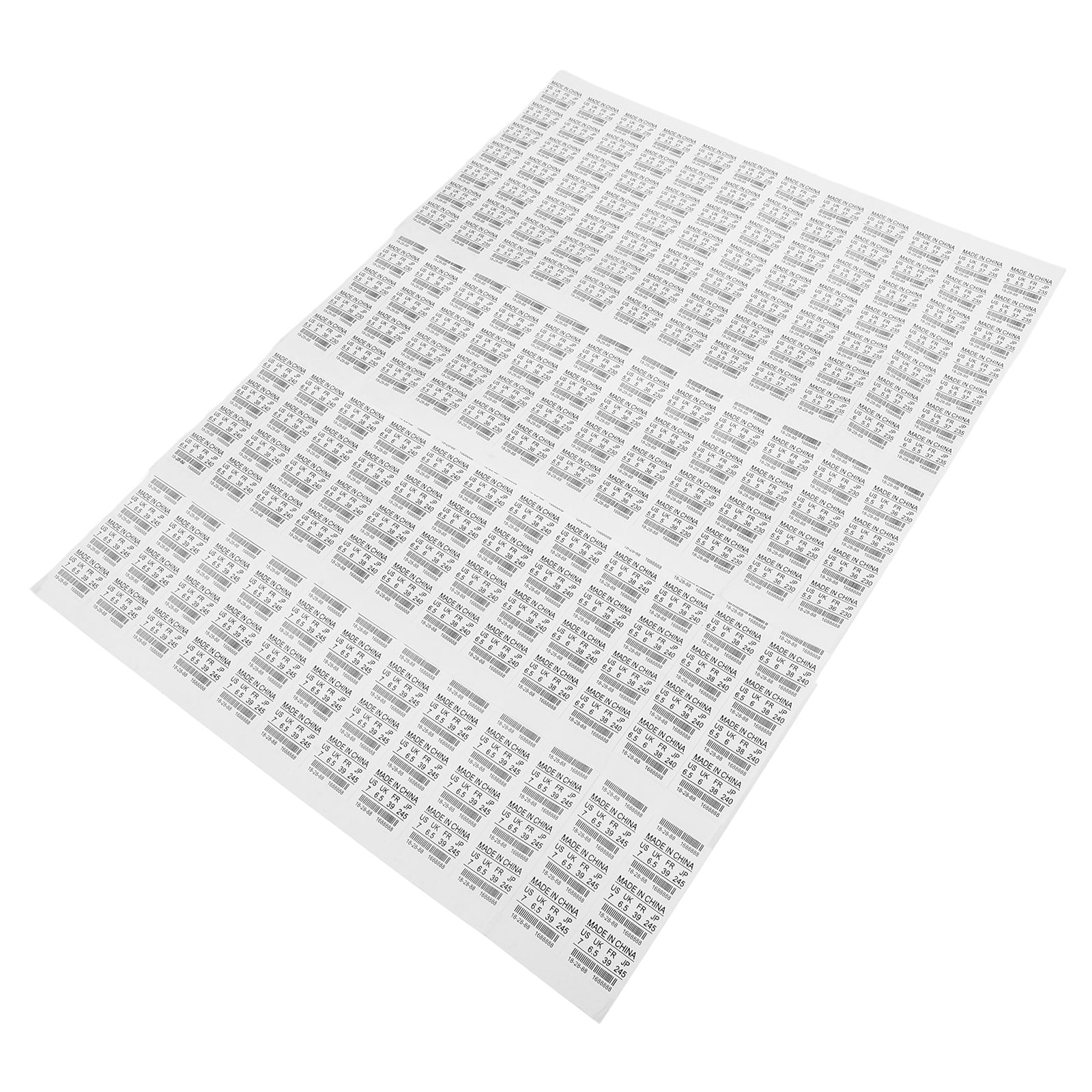 Shoe Number Sticker 4 Sheets Self-adhesive Stickers Shoes Size Labels ...