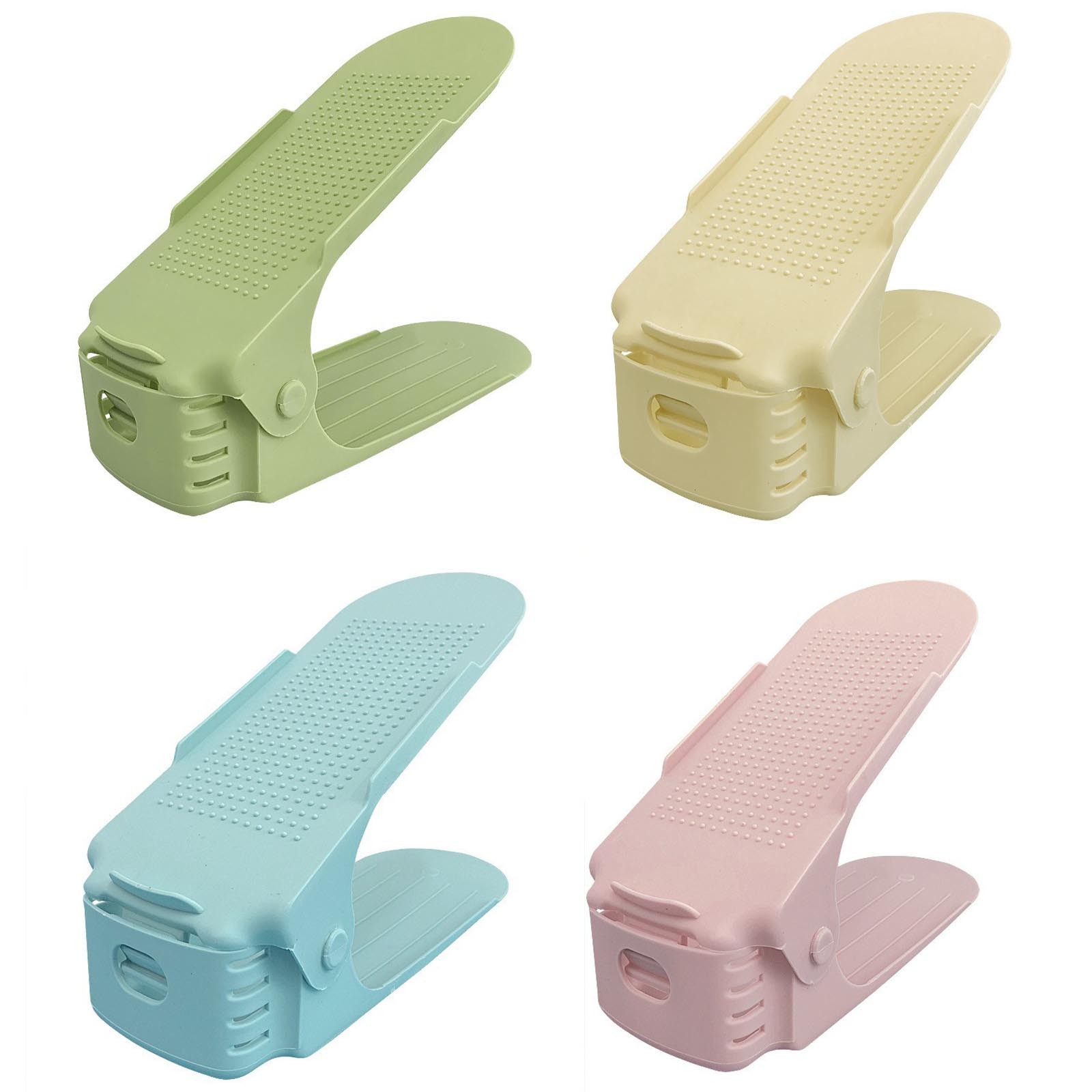 Shoe Organiser Holder Adjustable Stand Slot Stack Space Saver Shelf ...