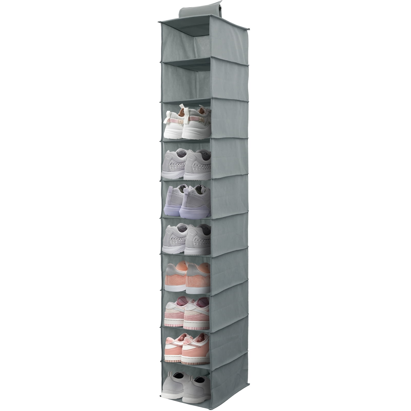 Shoe Organizer 10 Pockets Hanging Shoe Rack Space Saving Shoe Hanger ...