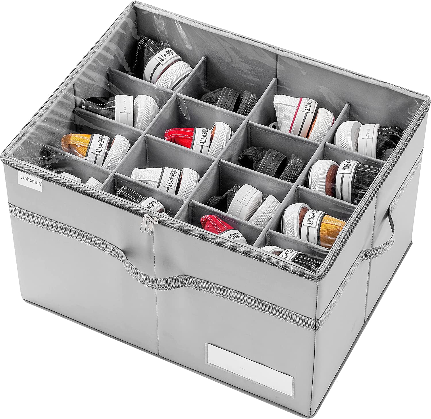 Shoe Organizer for Closet, Fits 16 Pairs, Large Shoe Box Storage ...