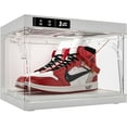 Shoe Organizer LED Smart Control,Auto-Shoe Boxes Clear Plastic ...