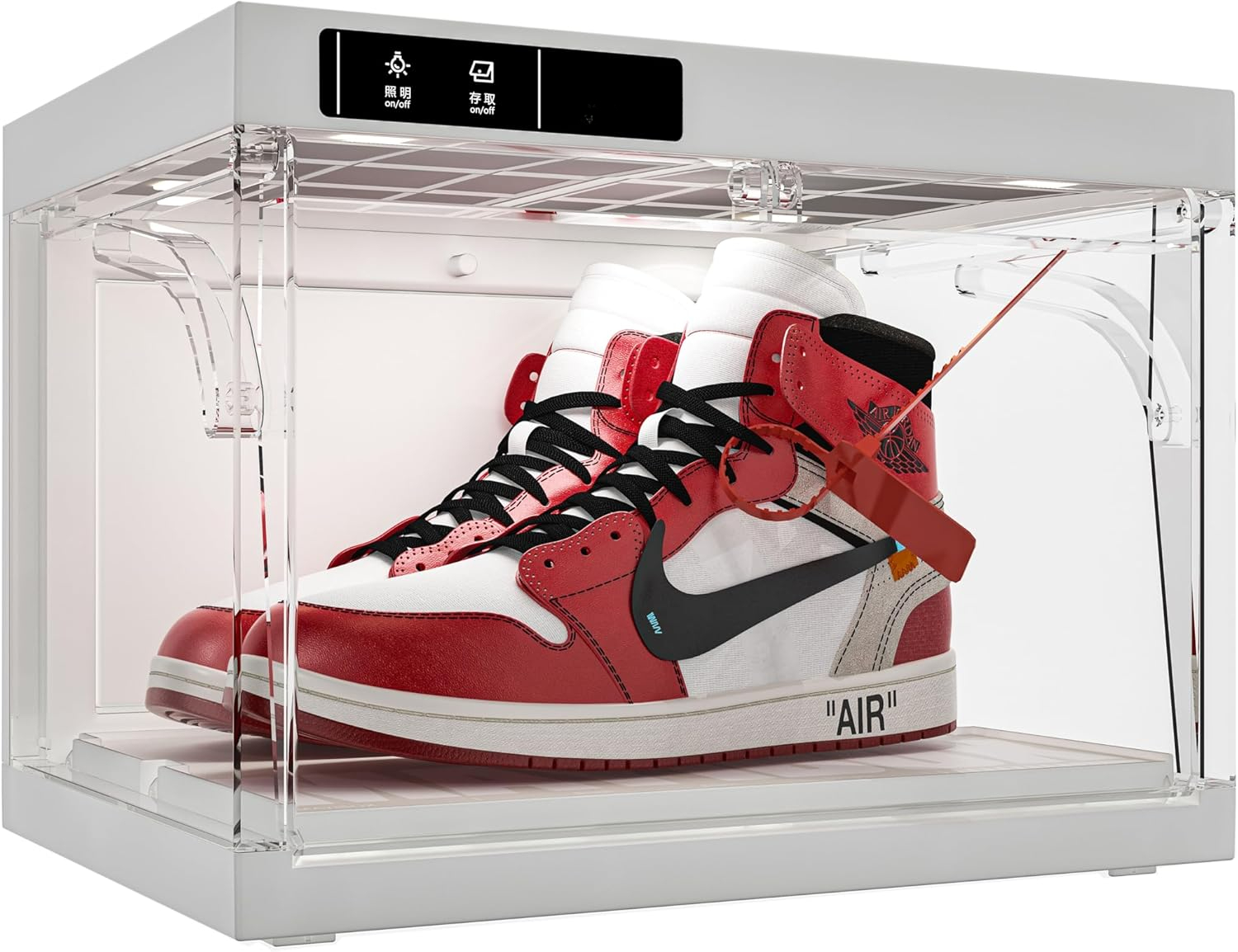 Shoe Organizer LED Smart Control,Auto-Shoe Boxes Clear Plastic ...