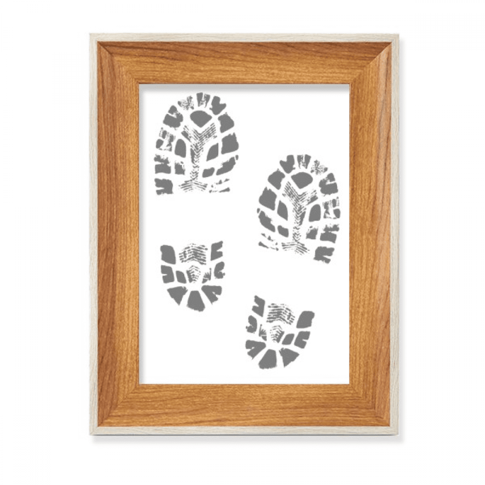 Shoe Prints Footprint Modern Style Fashion Poster Desktop Wooden Photo ...