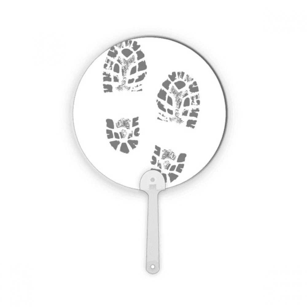 Shoe Prints Footprint Modern Style Fashion Poster Plastic Round ...