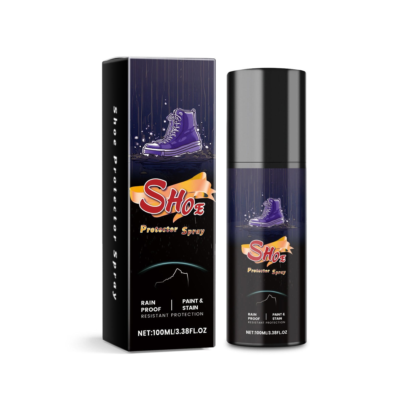 Shoe Protector Spray, 3.38 Oz, Waterproofing Spray for Leather Suede ...