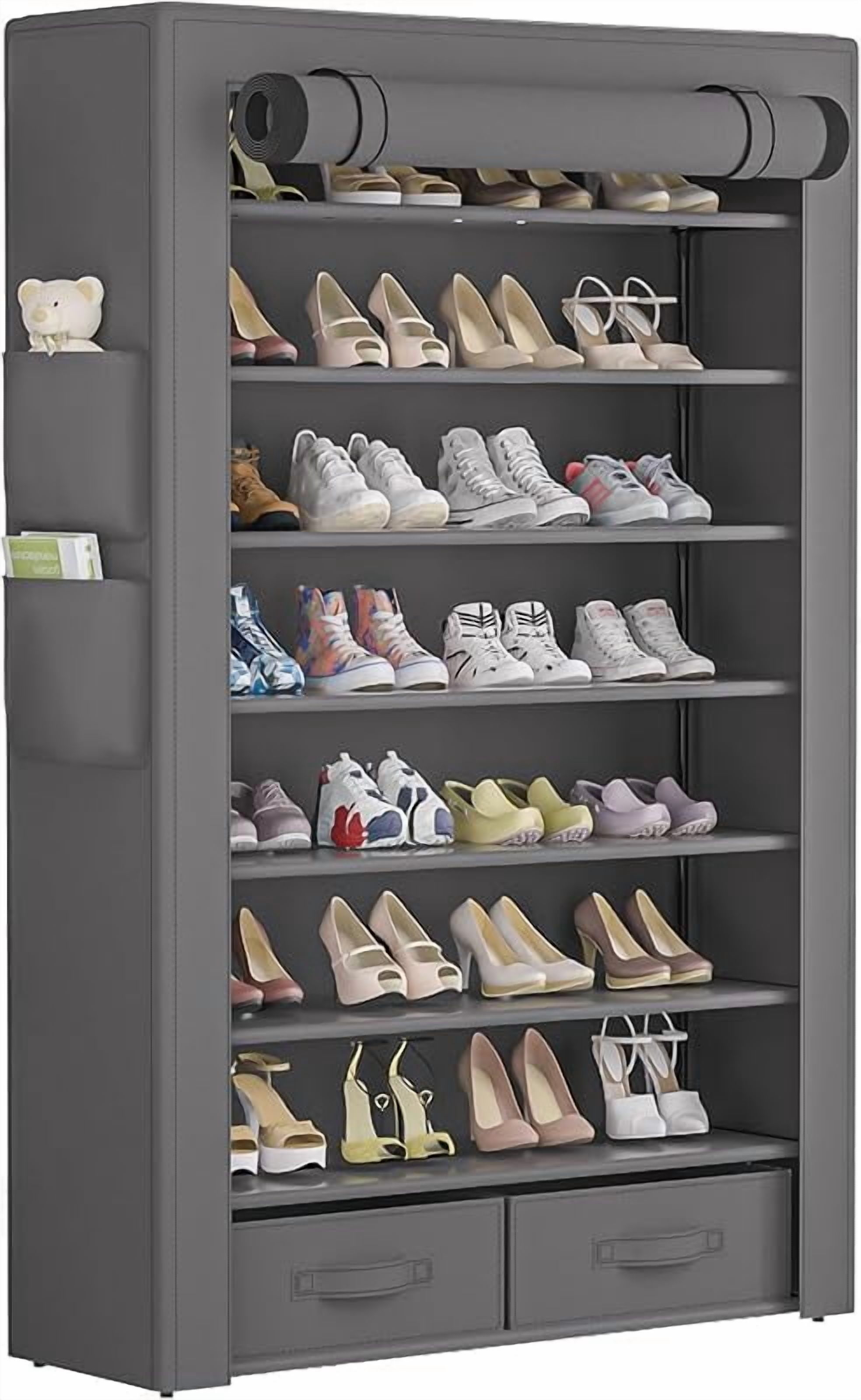 Shoe Rack 10Tier Large Capacity 50-56Pairs Beautiful Tall Shoe Shelf ...