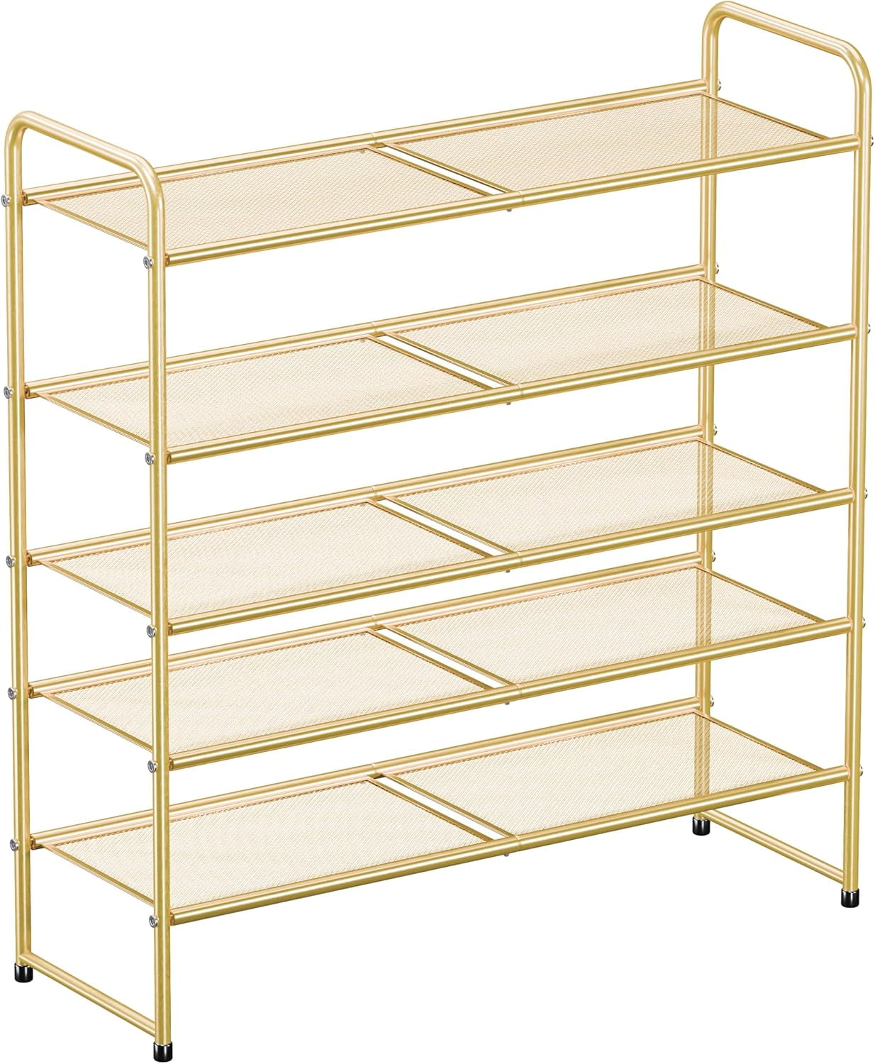 Shoe Rack, 5 Tier Shoe Storage Rack for 24-30 Pairs of Shoes, Mesh Shoe ...