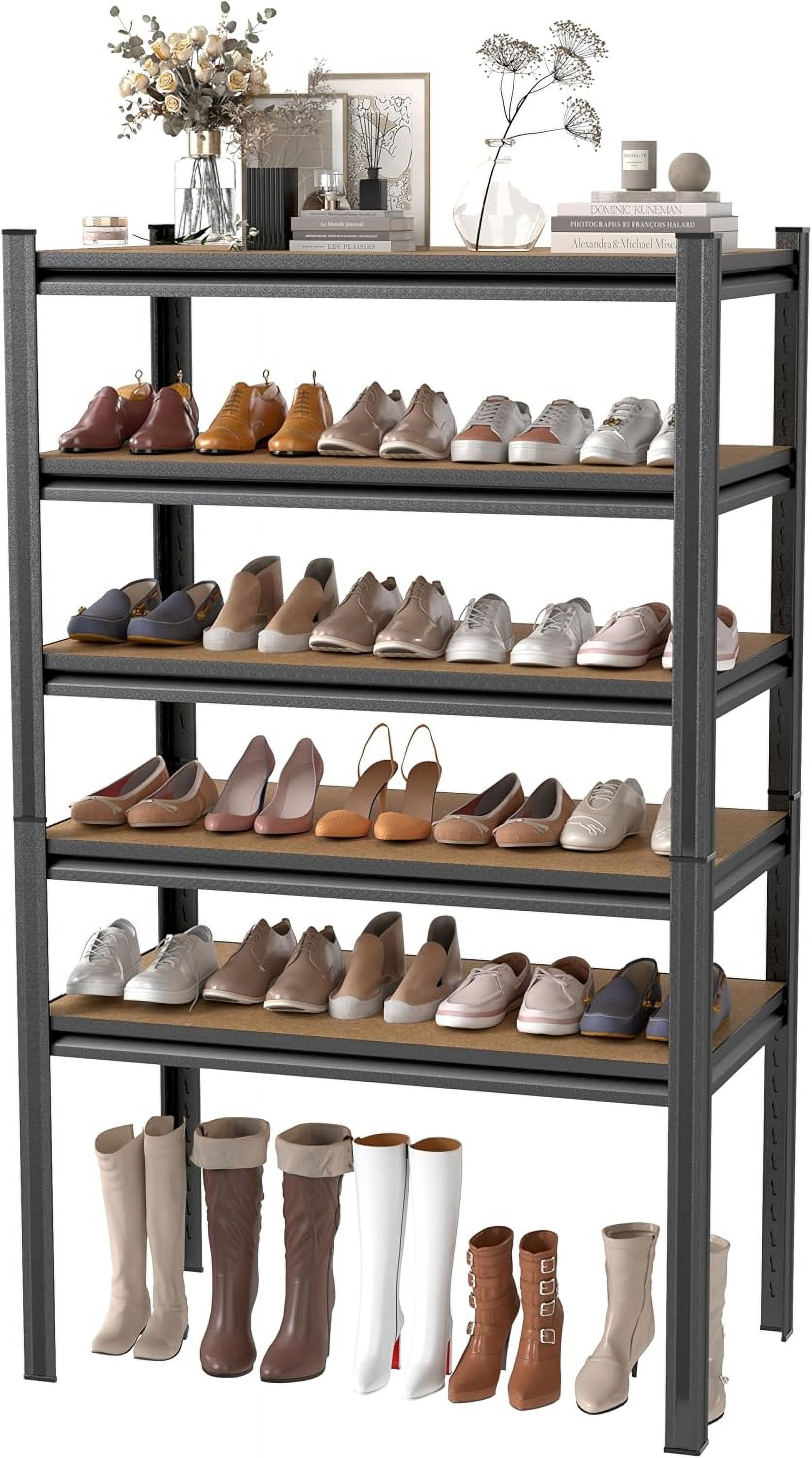 Shoe Rack Adjustable Shoe Organizer Large Capacity Shoe Storage Shelves ...