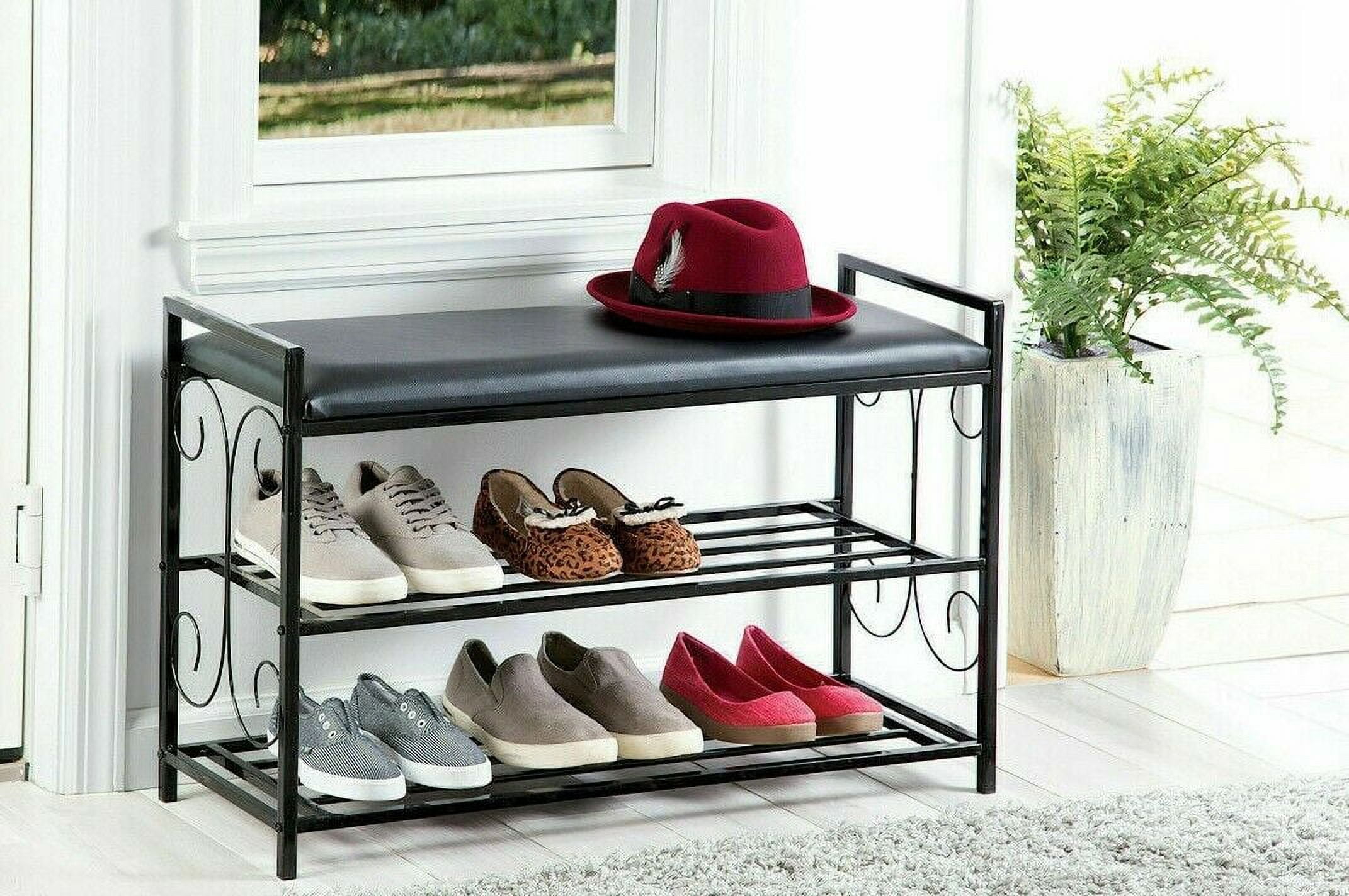 Shoe Rack Bench Organizer Entryway Organizing Storage Shelf , Mudroom ...