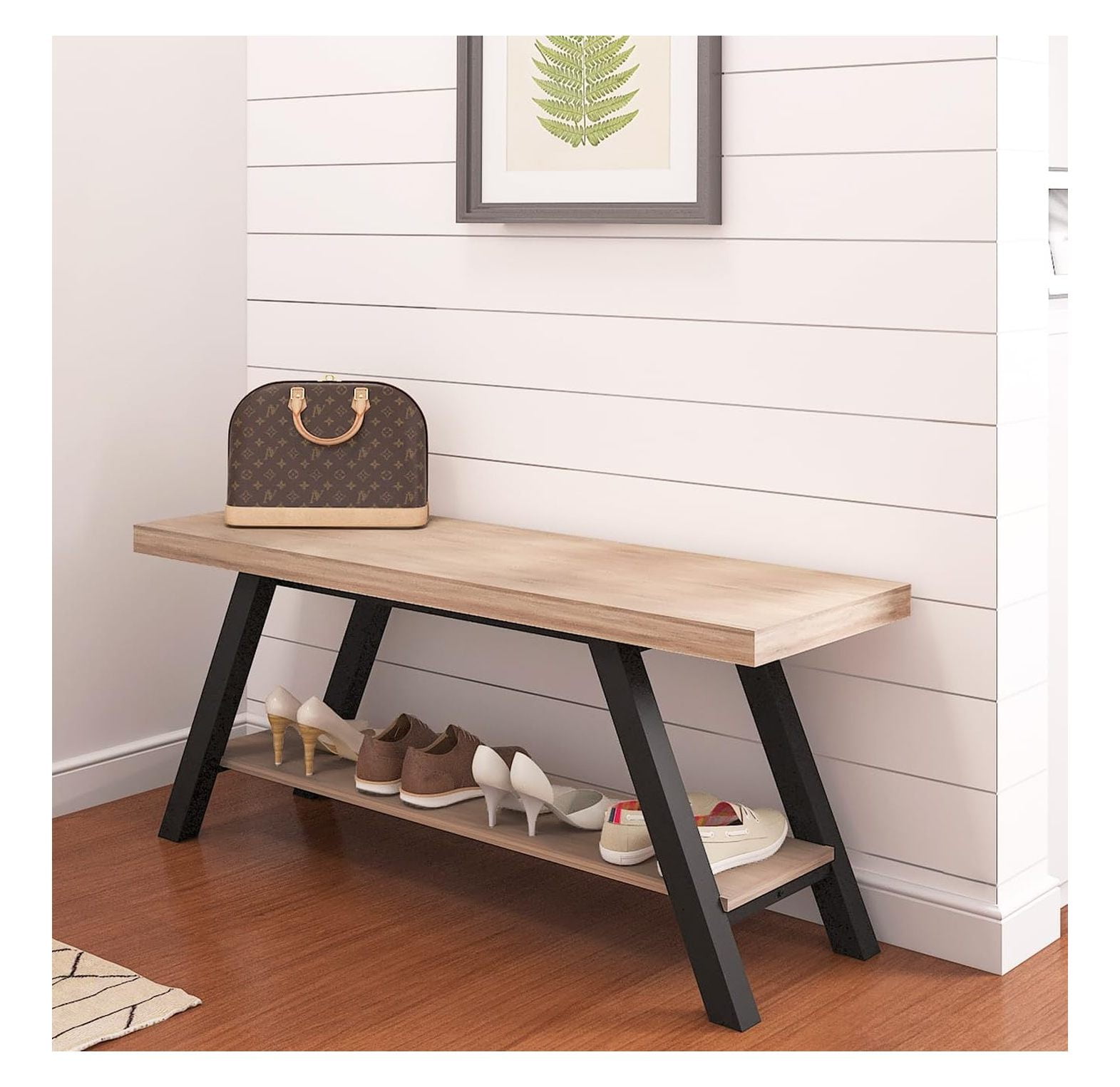 Shoe Rack Bench, entryway Bench with Shoe Storage, Organizer with 2 ...