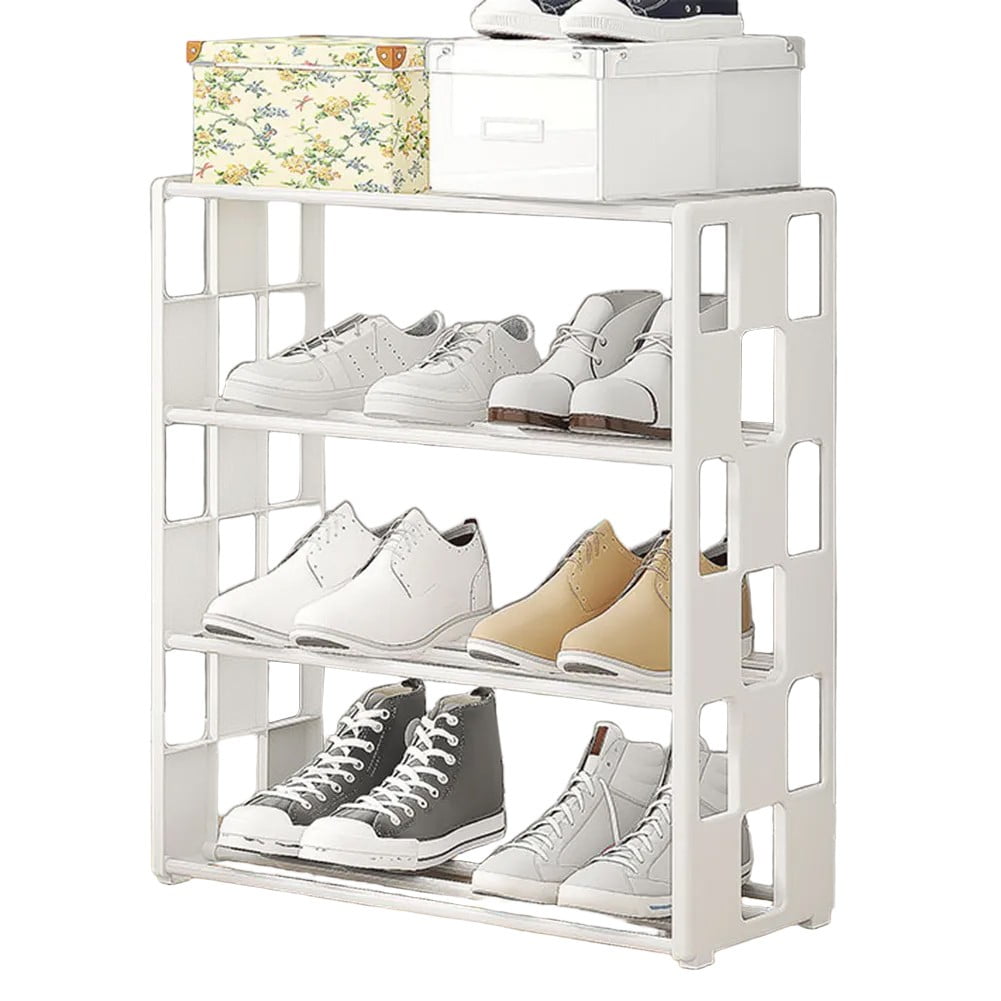 Shoe Rack Dust-Proof Shoe Cabinet Bedroom Storage Cabinet Checkered ...