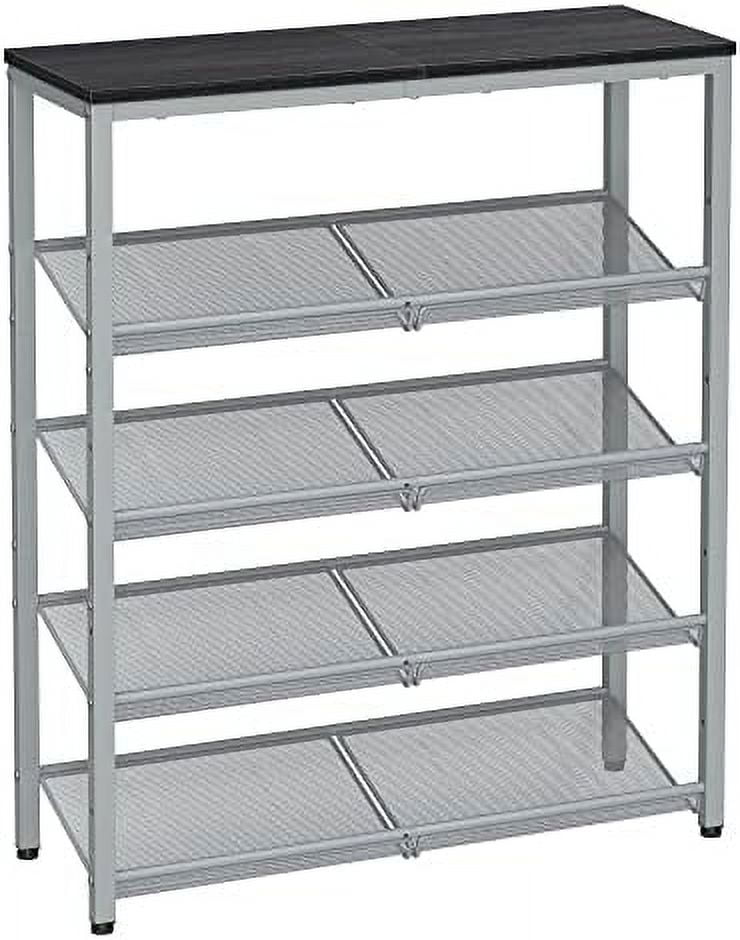 Shoe Rack for Entryway, 5-Tier Shoe Rack Organizer with Storage Shelves ...