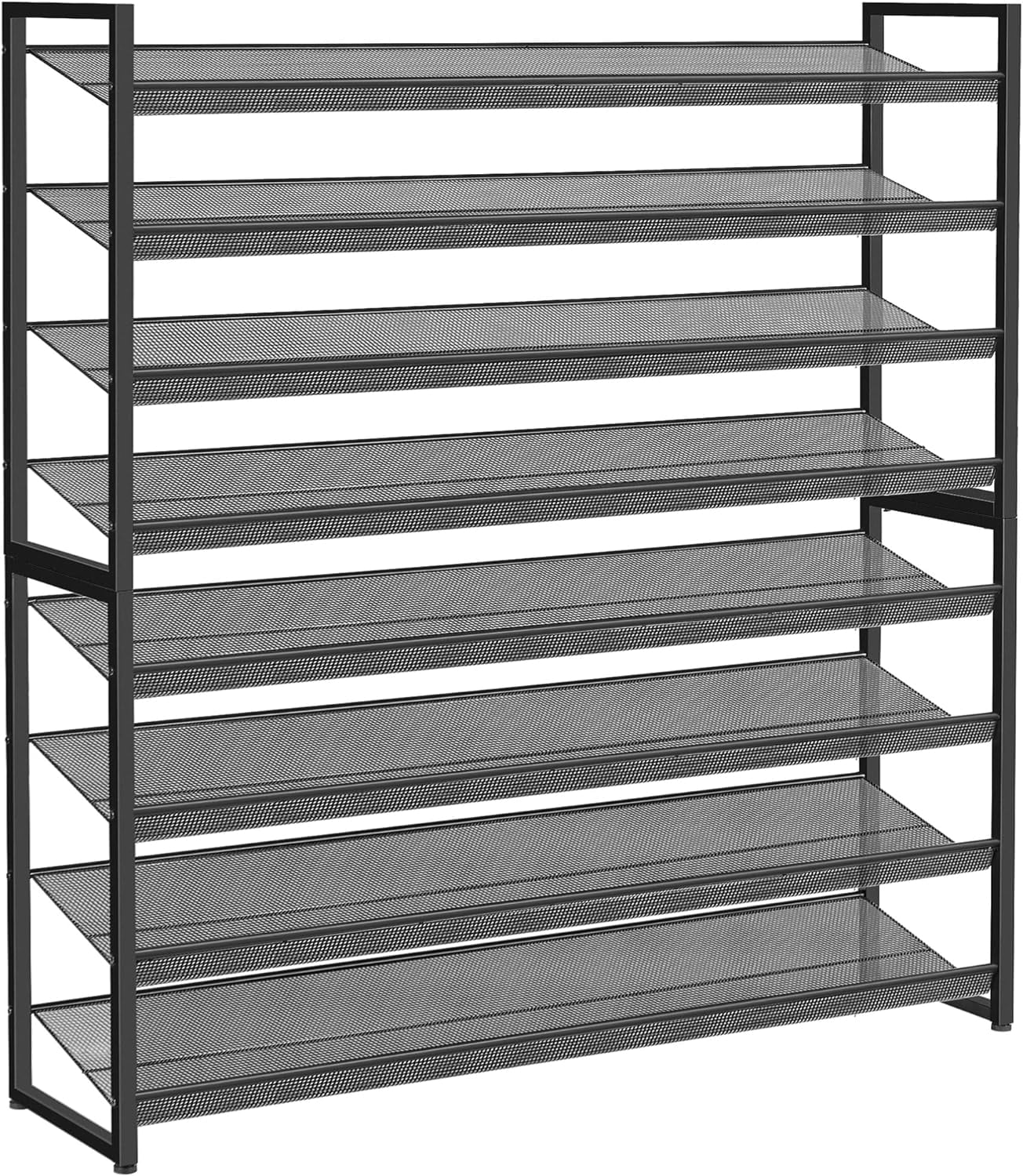 Shoe Rack, Long Shoe Organizer,Max Holds 50 Pairs,8 Tier Metal Shoe ...