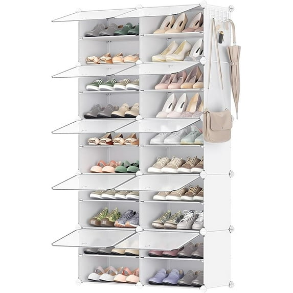 Shoe Rack Organizer, 10-Tier Shoe Storage Cabinet for Closet and ...