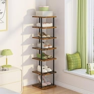 OhhGo 8 Tiers Shoe Rack, Vertical Narrow Shoe Shelf Storage Organizer ...