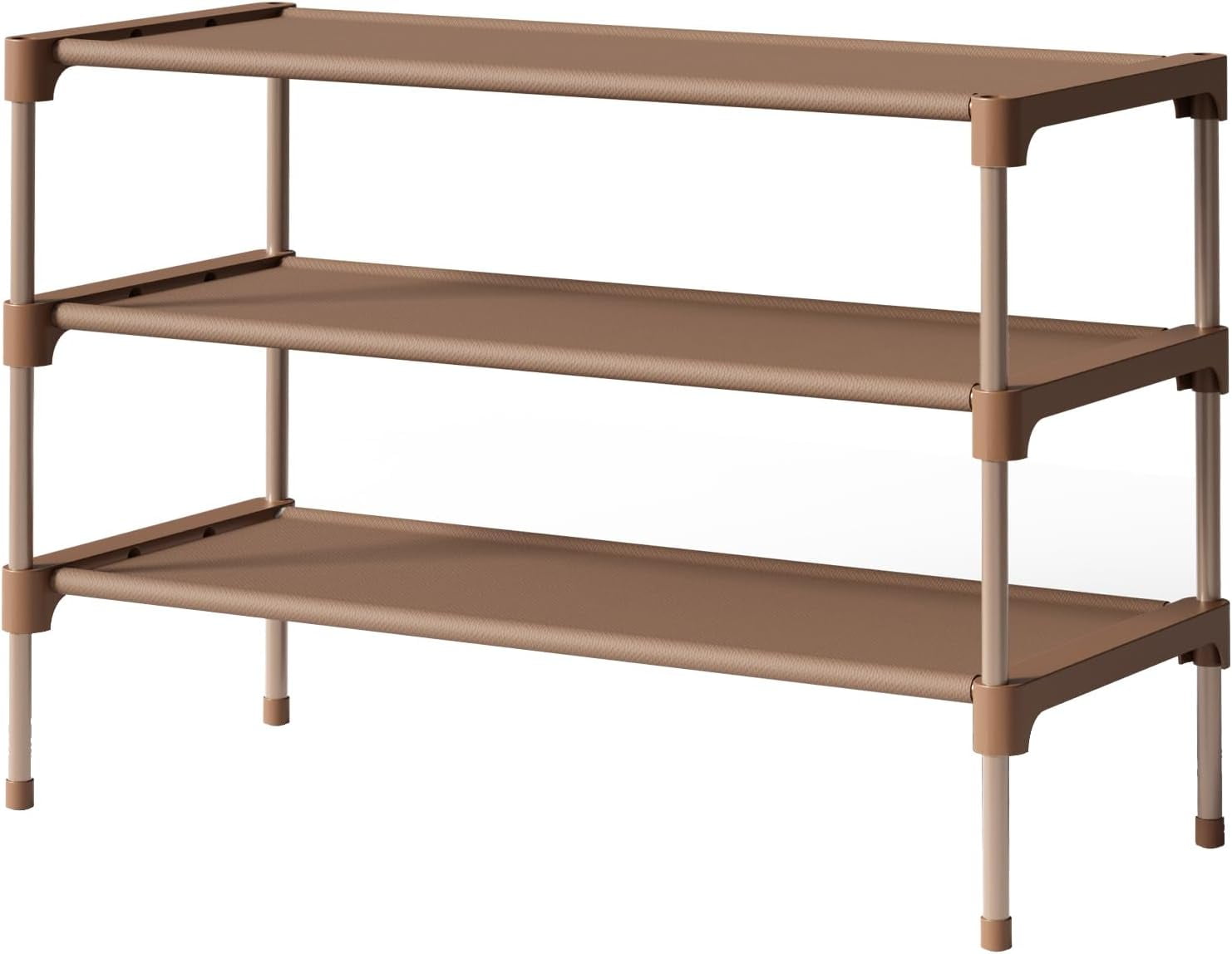 Shoe Rack - Premium Non-Woven Shoe Rack Shelf, Shoe Organizer for ...