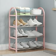 VALSEEL Shoe Rack, Shoe Rack Storage Organizer With 4 Tiers Metal ...