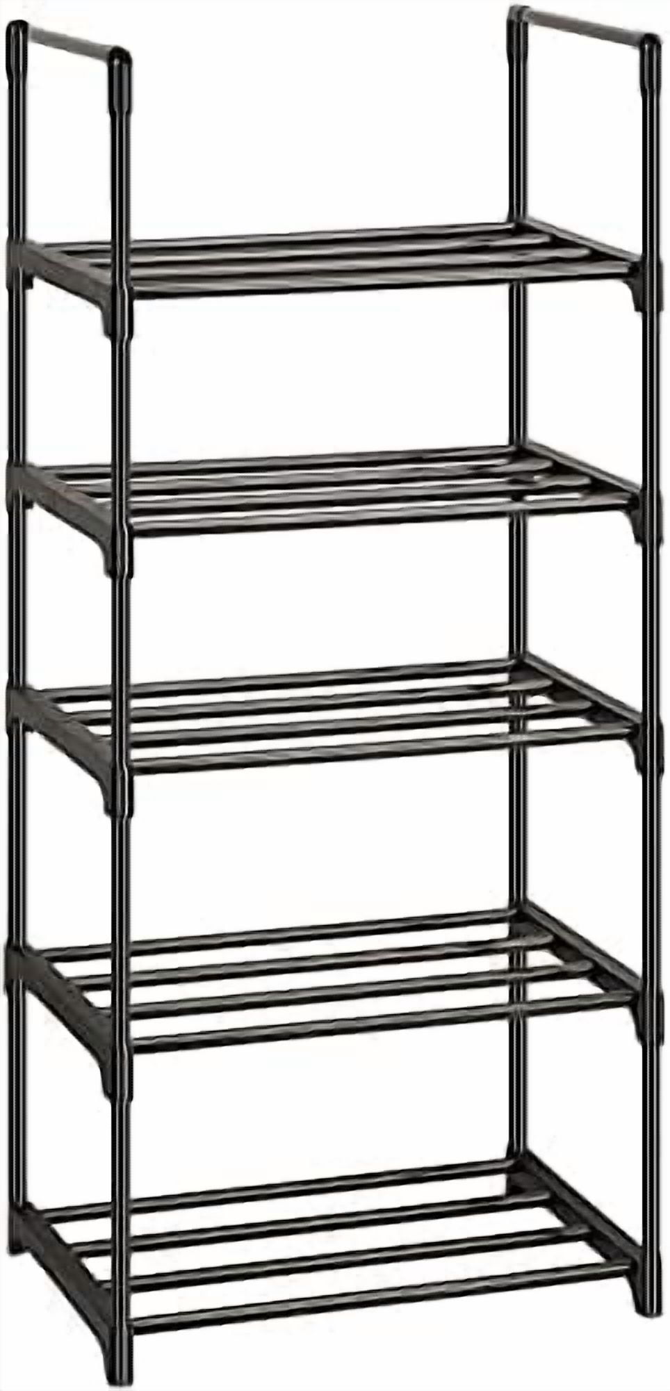 Shoe Rack, Sturdy Metal Shoe Rack Organizer,Narrow Shoe Racks for ...
