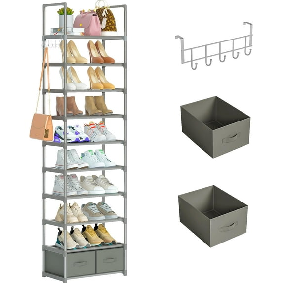 Shoe Rack, Sturdy Shoes Rack Organizer,Narrow Shoe Rack,Shoe Racks for ...