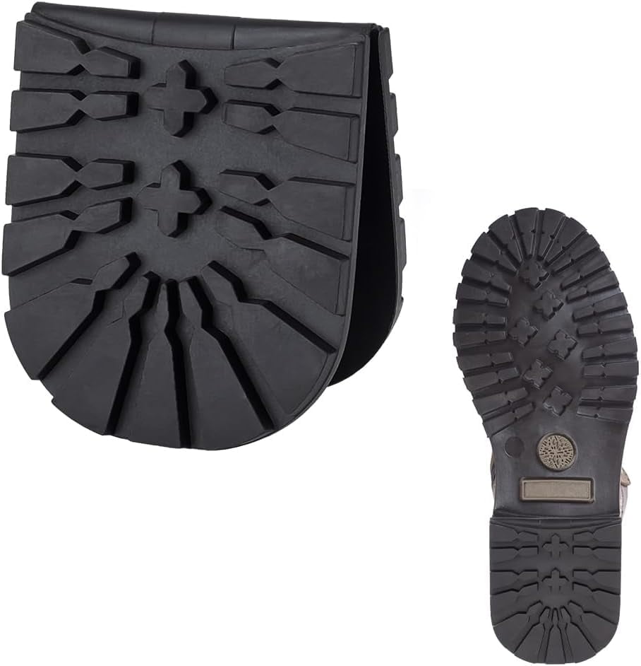 Shoe Replacement Rubber Out Sole Anti Slip Stick Pad Boots Rubber Stick Pad Half Sole Repair ...